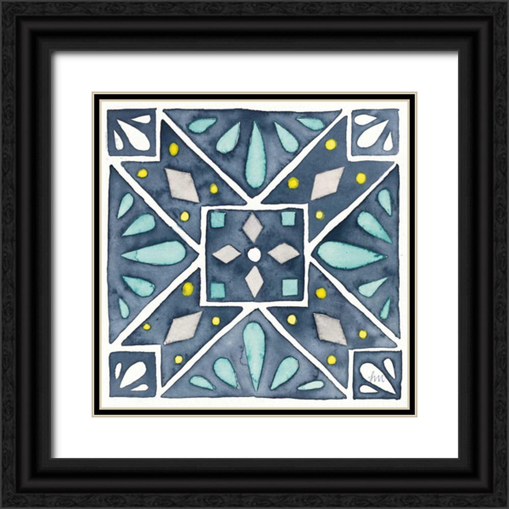 Marshall, Laura 26x26 Black Ornate Wood Framed with Double Matting ...