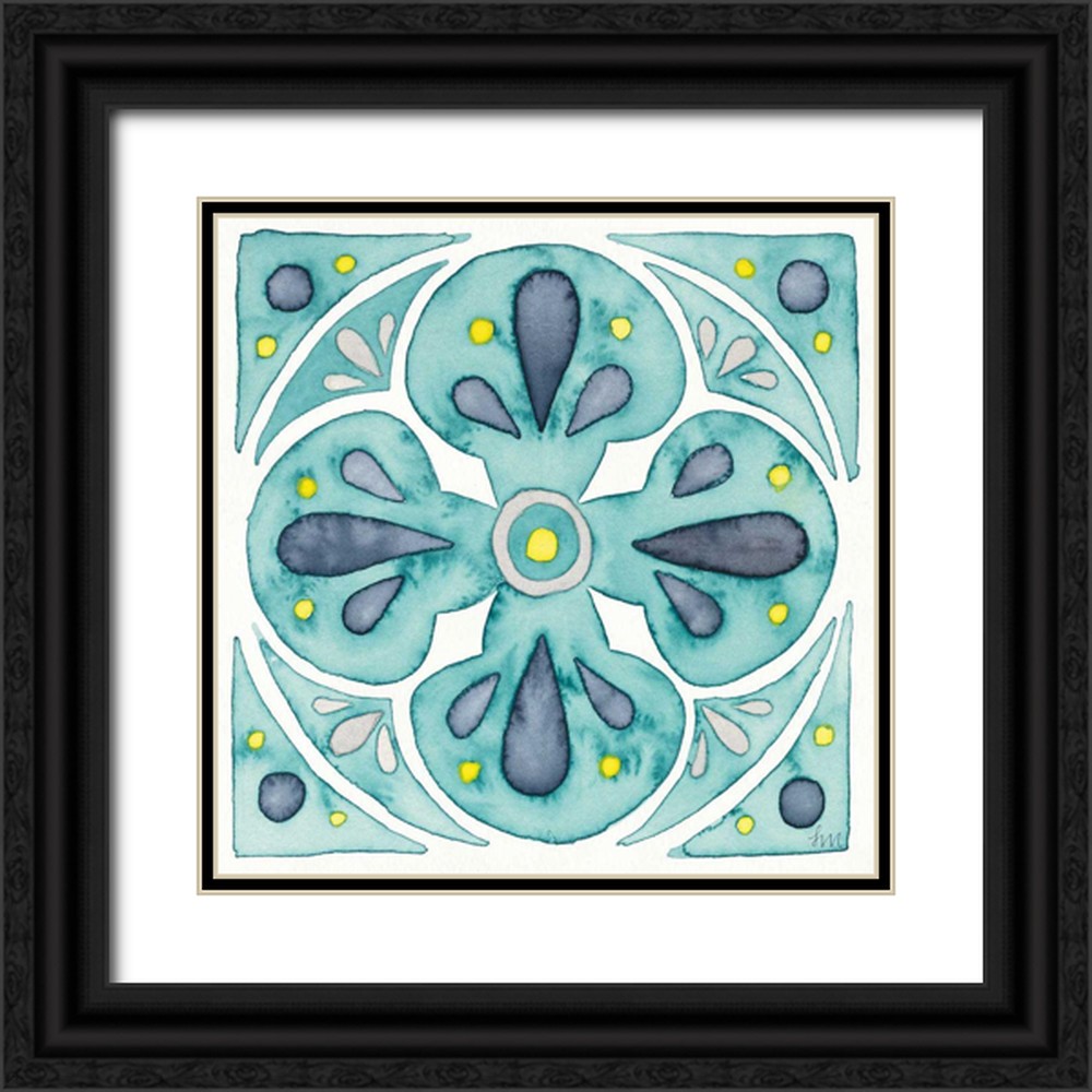 Marshall, Laura 26x26 Black Ornate Wood Framed with Double Matting ...