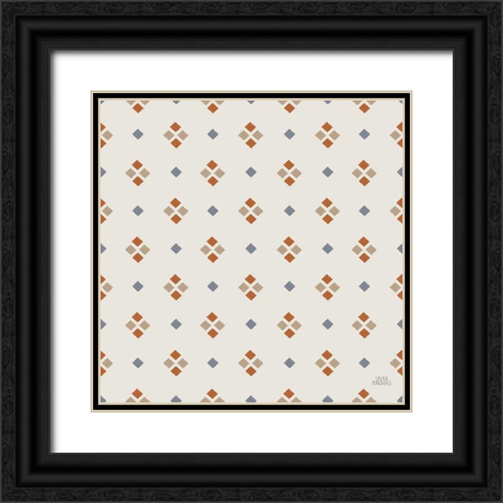 Marshall, Laura 26x26 Black Ornate Wood Framed with Double Matting ...