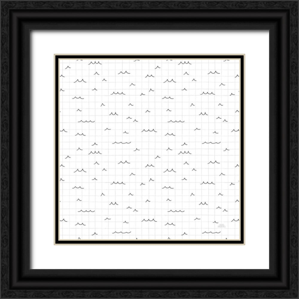 Marshall, Laura 26x26 Black Ornate Wood Framed with Double Matting ...