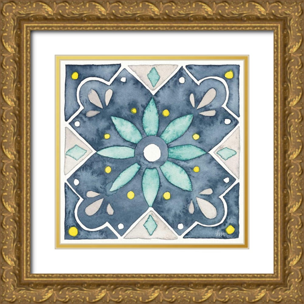 Marshall, Laura 26x26 Gold Ornate Wood Framed with Double Matting Museum Art Print Titled ...