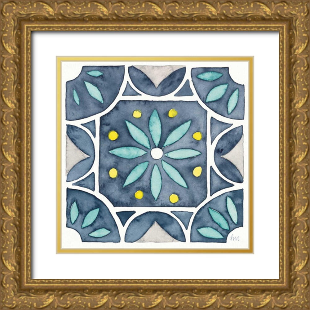 Marshall, Laura 26x26 Gold Ornate Wood Framed with Double Matting Museum Art Print Titled ...