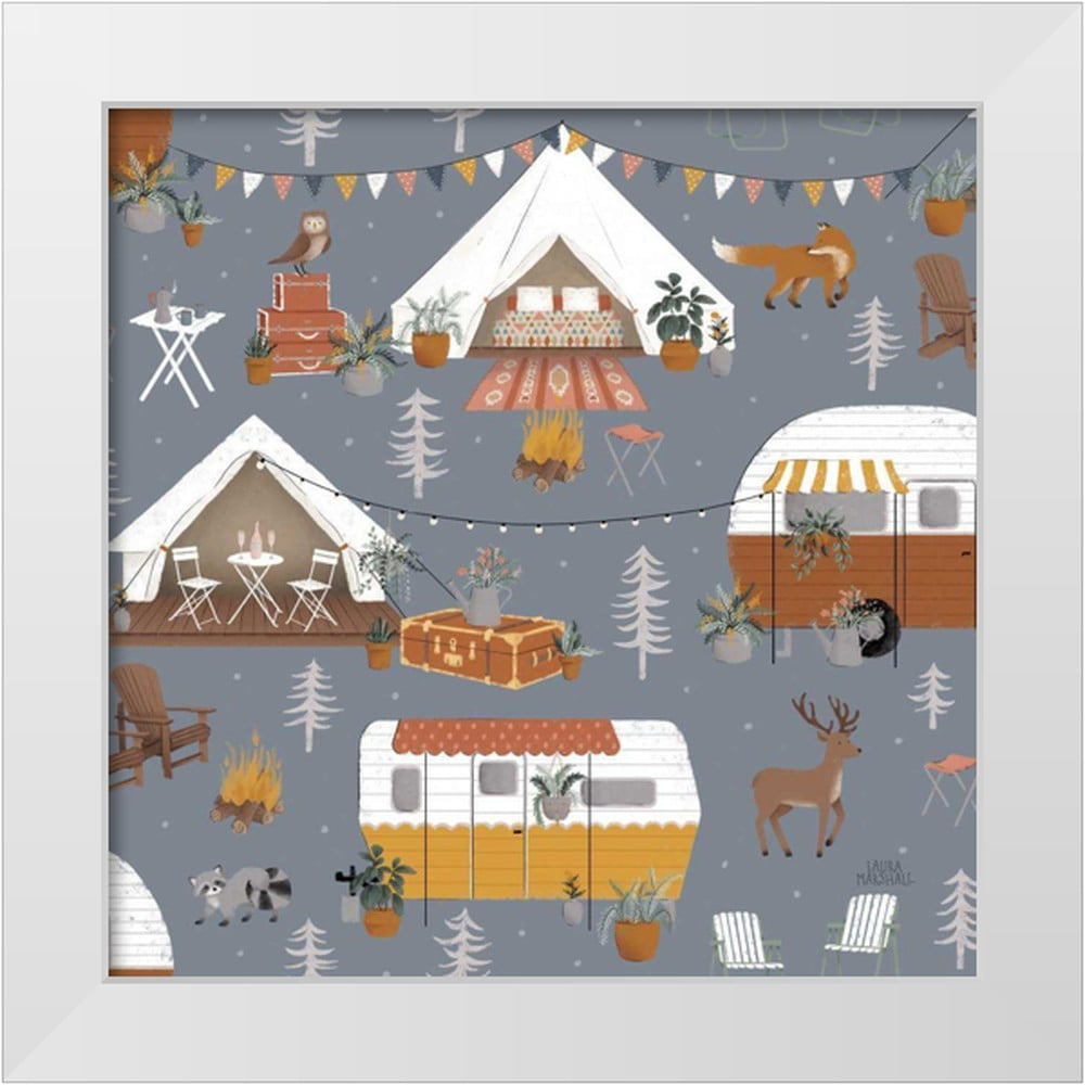 Marshall, Laura 26x26 White Modern Wood Framed Museum Art Print Titled ...