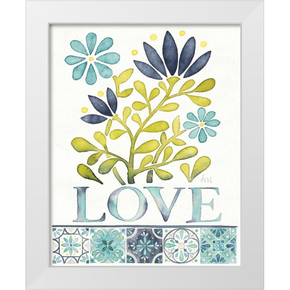 Marshall, Laura 26x32 White Modern Wood Framed Museum Art Print Titled - Garden Getaway ...