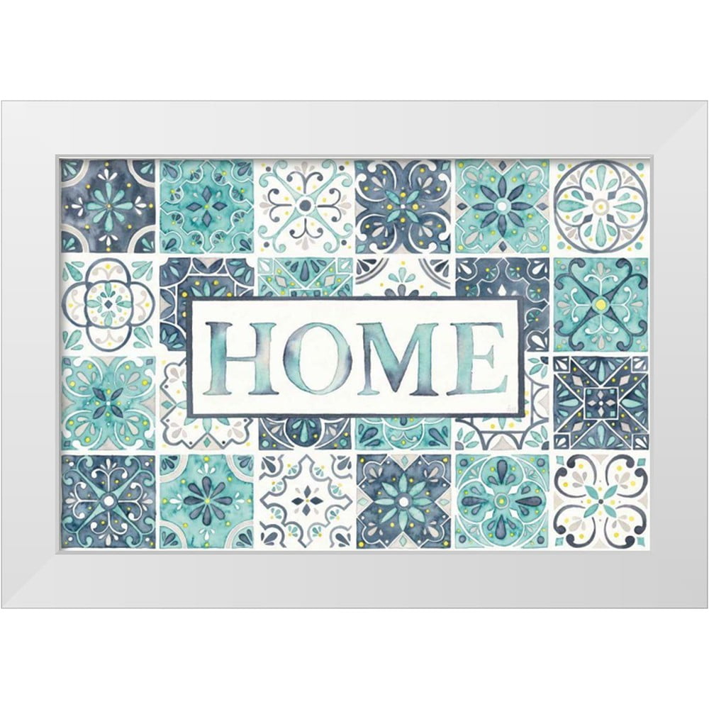 Marshall, Laura 32x23 White Modern Wood Framed Museum Art Print Titled - Garden Getaway Home ...