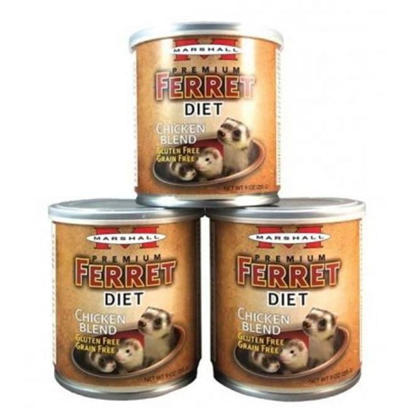 Marshall Pet Prod-Food 9 oz Premium Chicken Blend Ferret Diet - Walmart.com