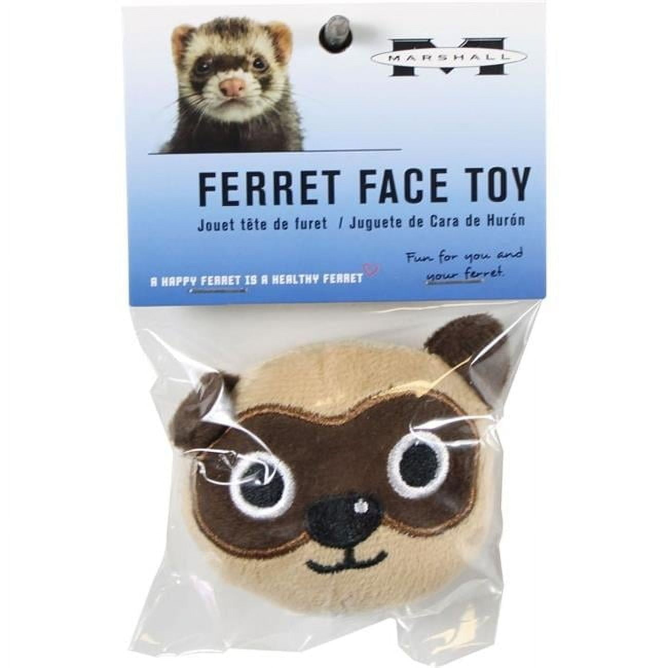 Marshall Pet Products FT-467 Marshall Ferret Face Toy - Walmart.com