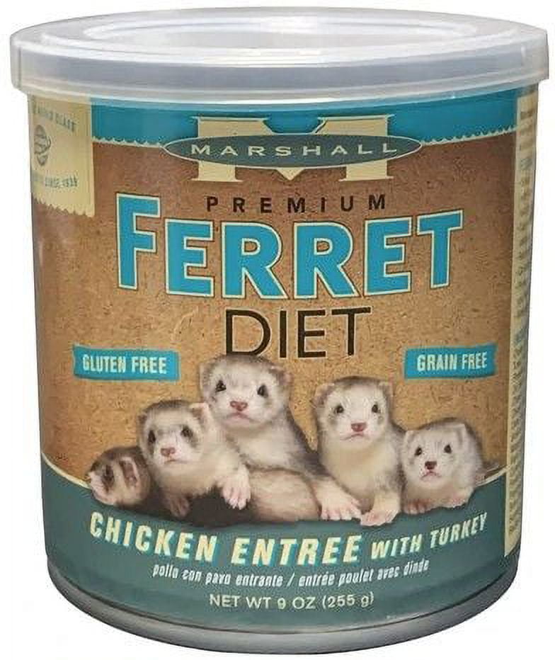 Marshall Premium Ferret Diet Chicken Entree with Turkey, 9 oz - Walmart.com