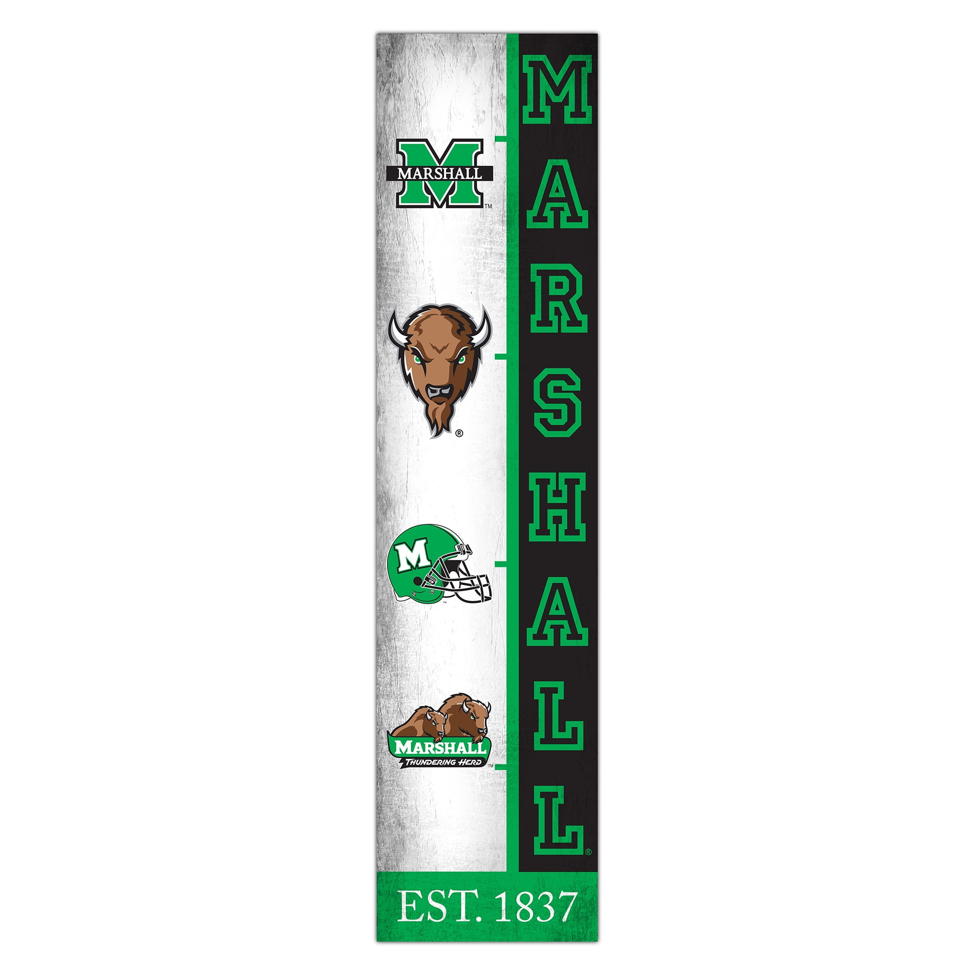 Marshall Thundering Herd 6" x 24" Progression Wood Sign - Walmart.com