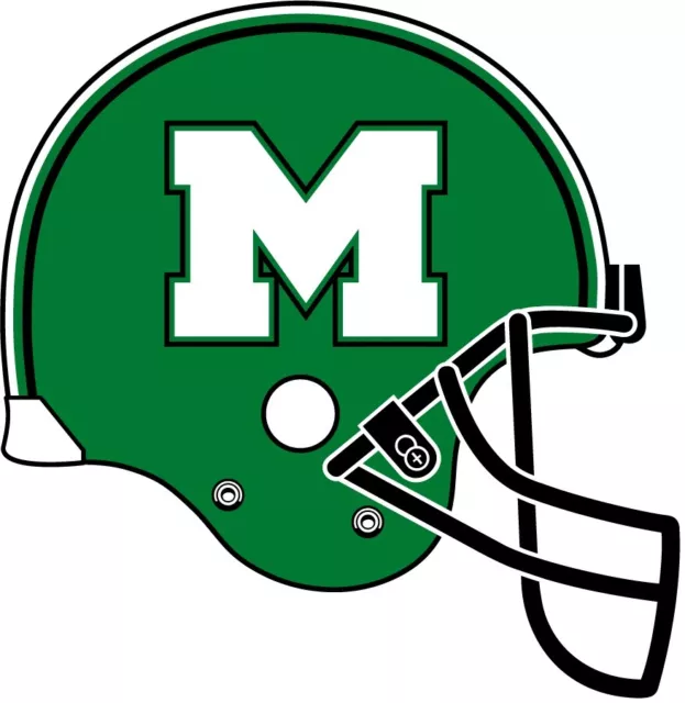 Marshall Thundering Herd Helmet Logo Sticker Baseball Sticker, Football ...