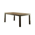 Marshall Transitional Style Dining Table, Rustic Oak Finish - Walmart.com