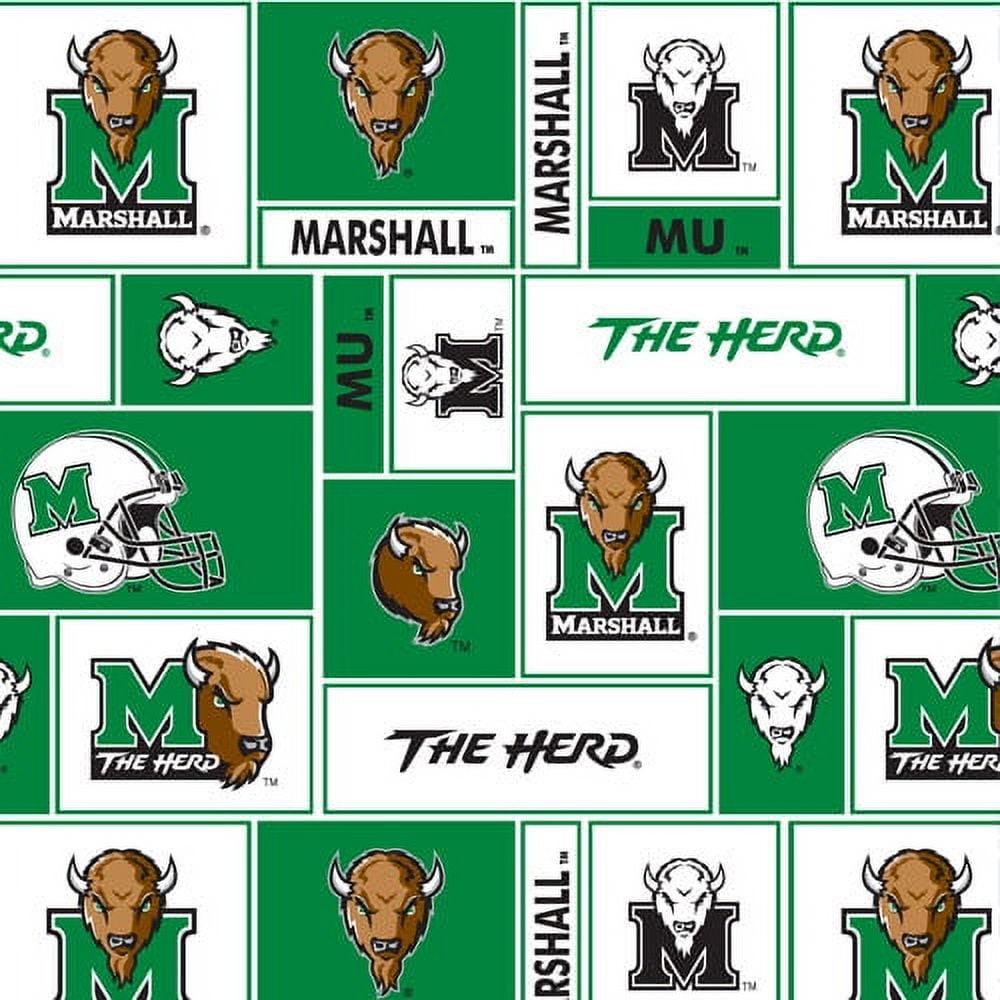 Marshall University Fabric Fine Cotton Classic Geometric Design-Sold by ...