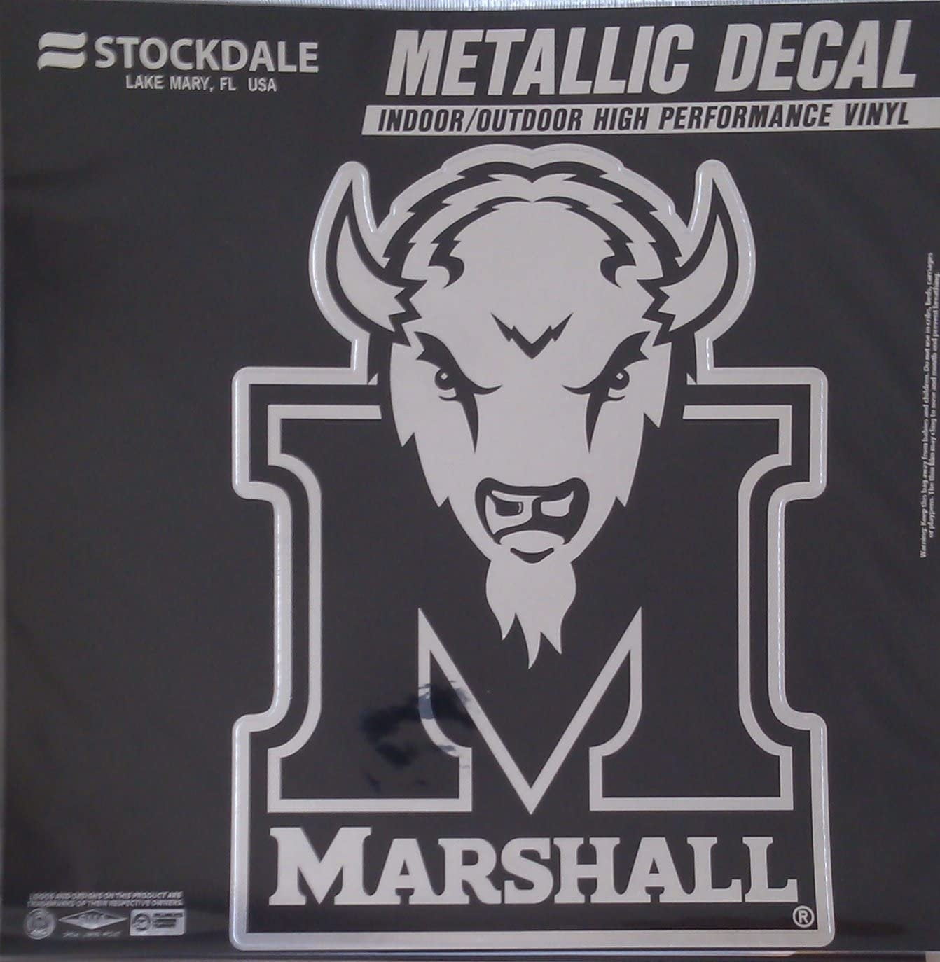 Marshall University Thundering Herd 6 Inch Decal Sticker, Metallic ...