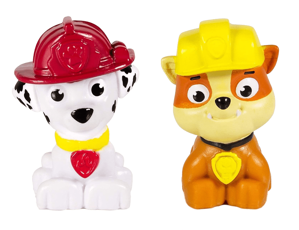 Marshall and Rubble Mini Figure Cake Topper, by Paw Patrol (2 Count ...