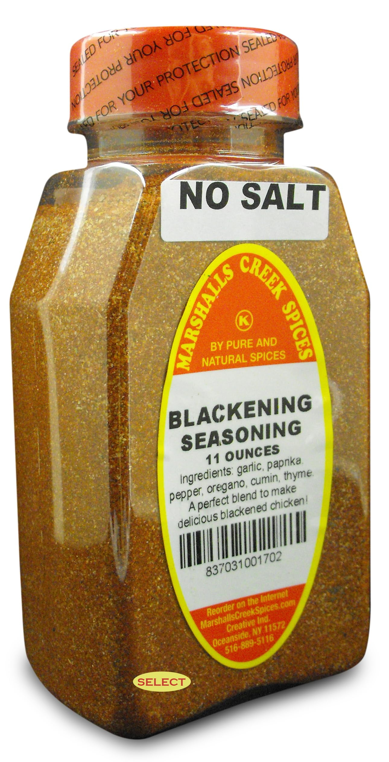 Marshalls Creek Select Spices STF9 BLACKENING SEASONING NO SALT 11 oz ...