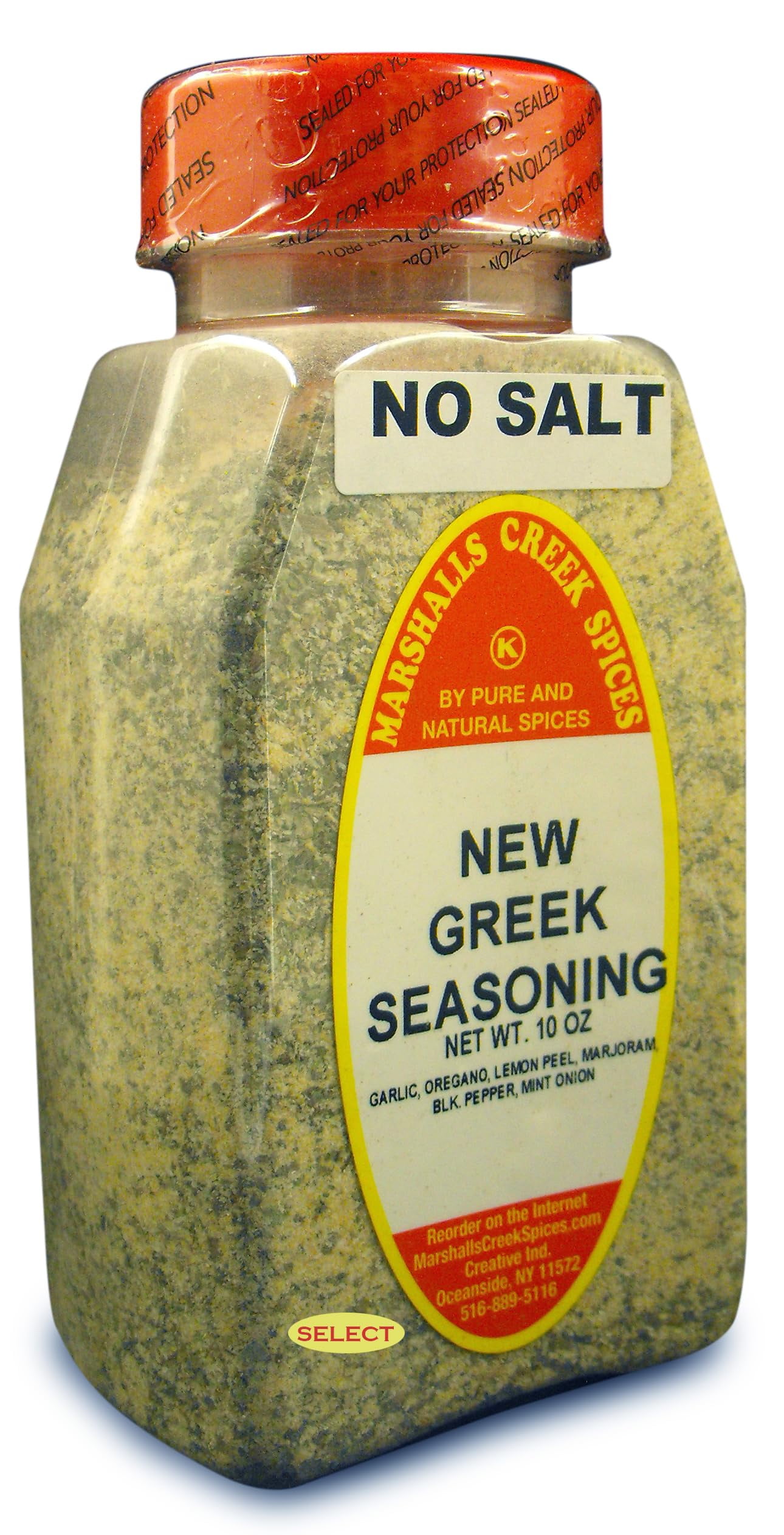 Marshalls Creek Select Spices STF9 NEW GREEK SEASONING, NO SALT 10 oz ...