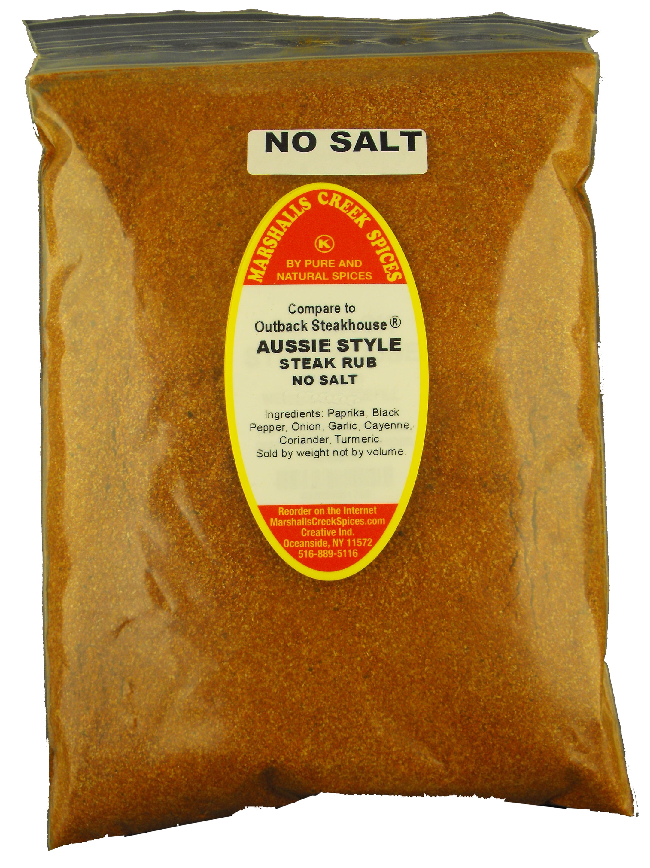 Marshalls Creek Spices AUSSIE STYLE STEAK RUB, No Salt, Compare to ...