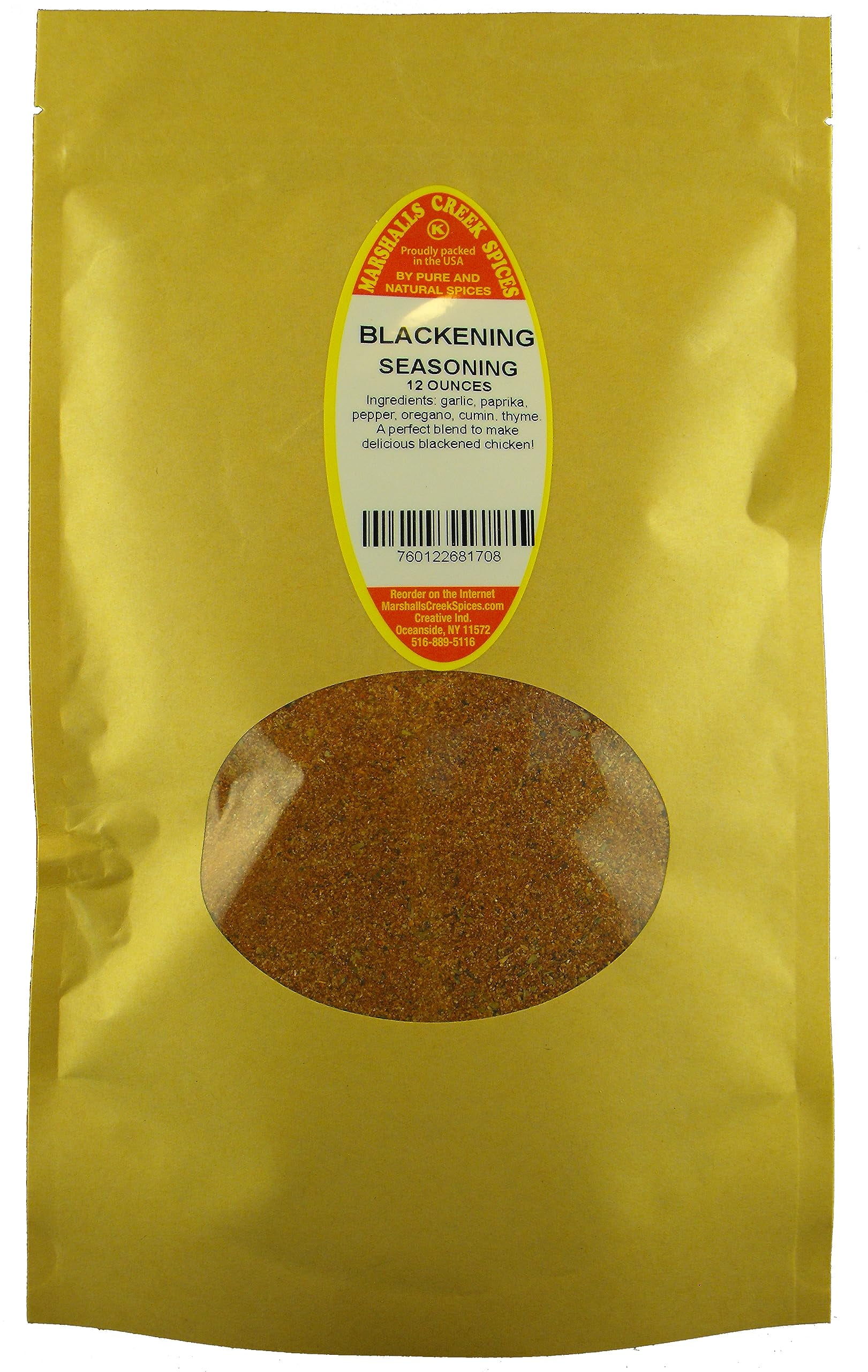 Marshalls Creek Spices BLACKENING AKF18 SEASONING NO SALT 12 ounce ECO ...