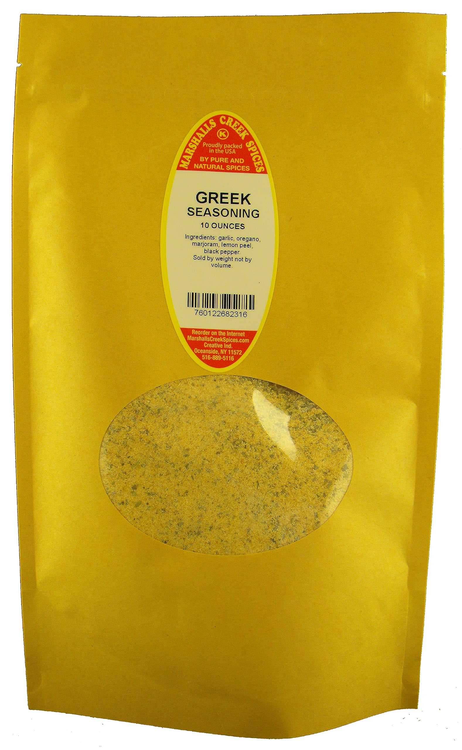 Marshalls Creek Spices GREEK MZF22 SEASONING, NO SALT 10 ounce ECO ...