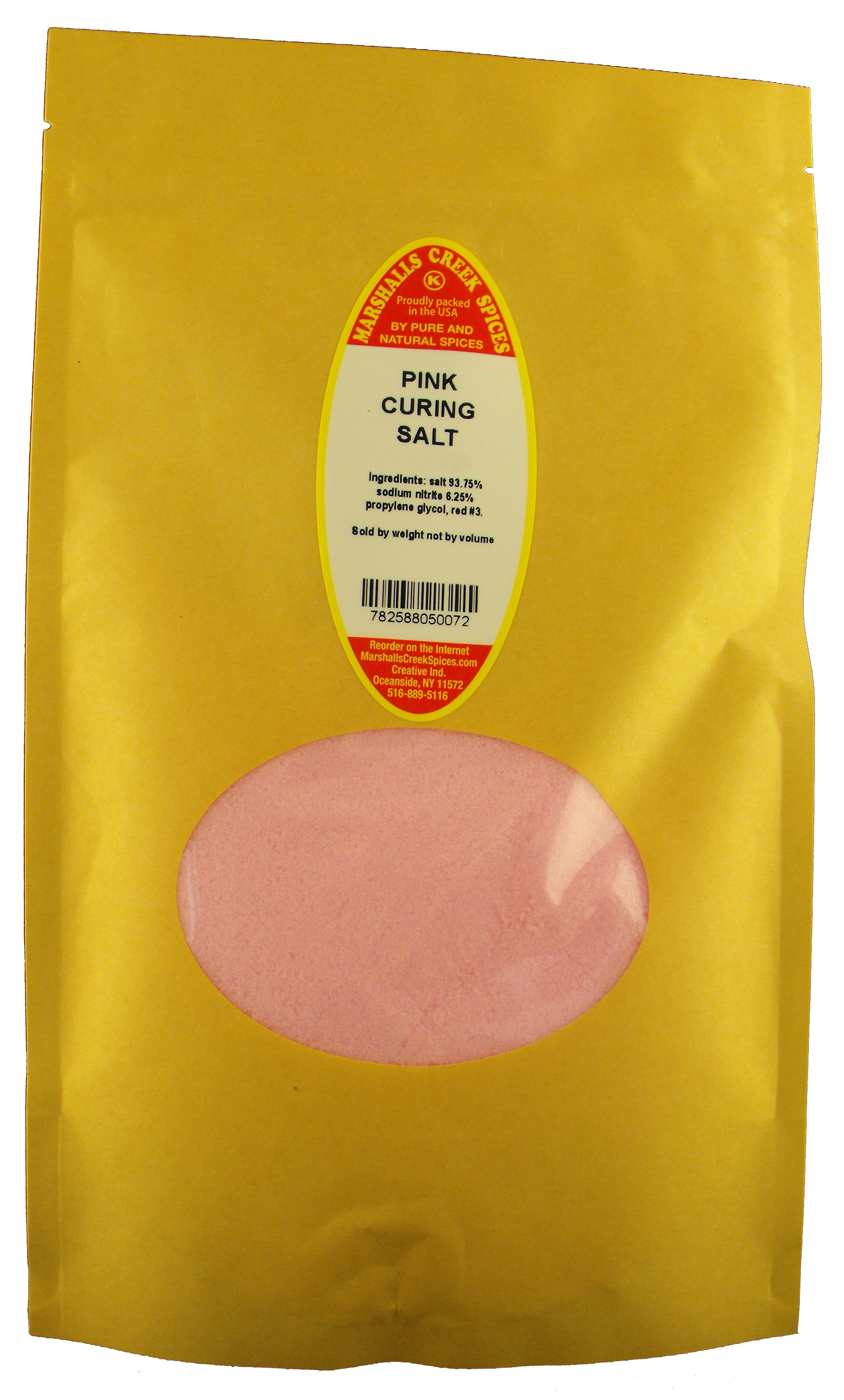Marshalls Creek Spices Pink Curing Salt 16 oz. Kraft Stand Up Pouch ECO ...