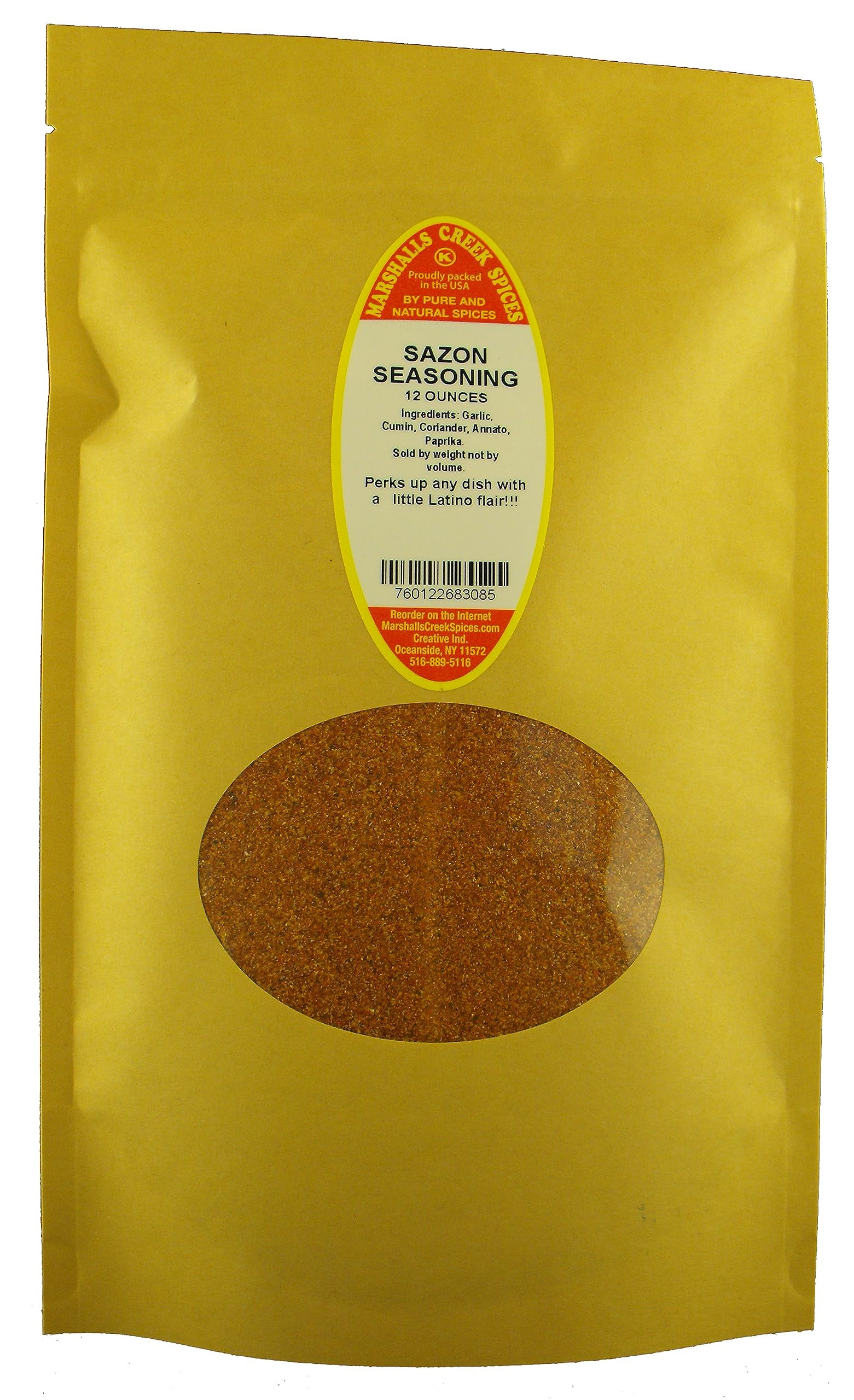 Marshalls Creek Spices SAZON MMF7 SEASONING NO SALT, WITH ANNATO 12 ...