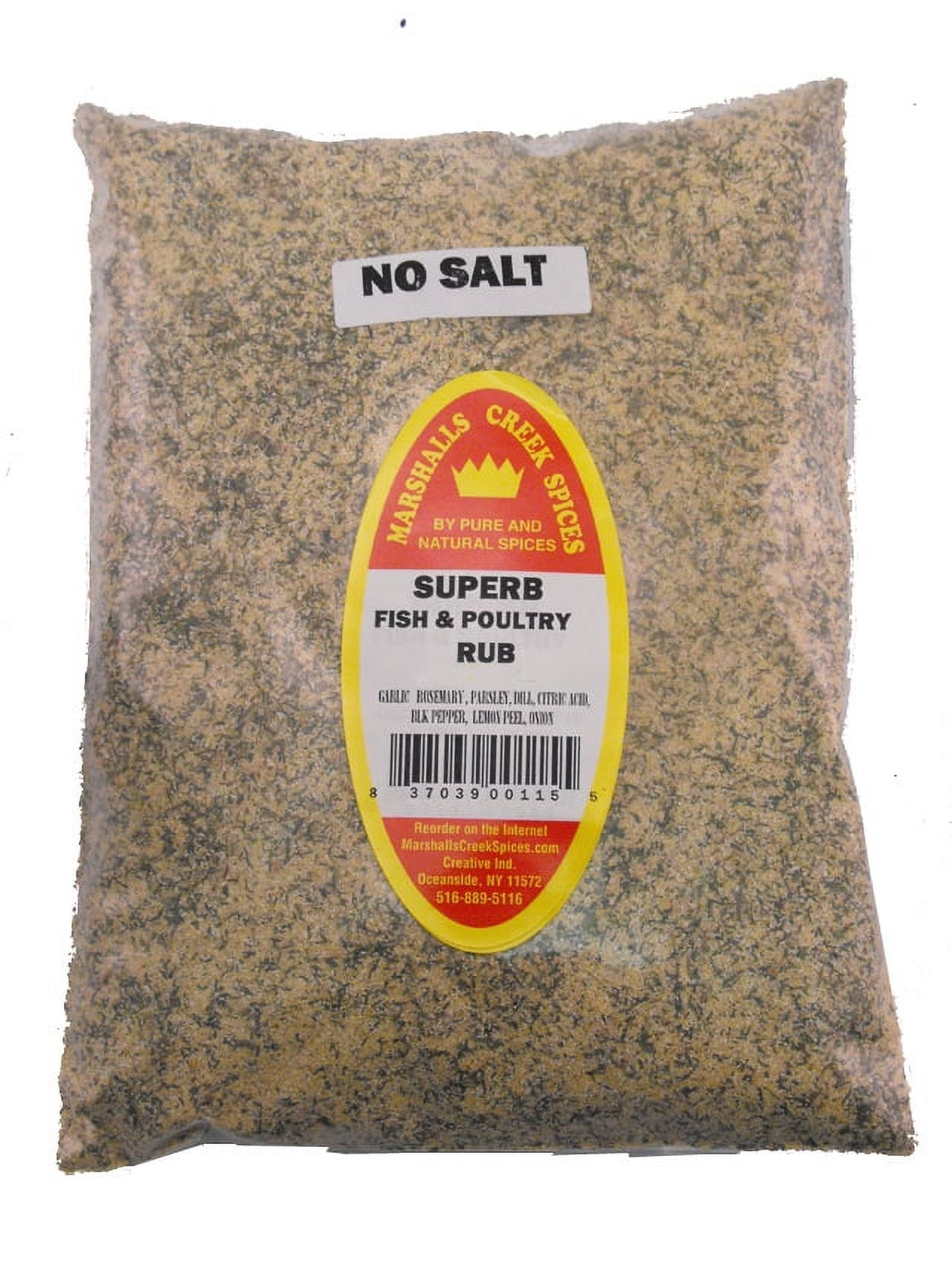Marshalls Creek Spices SUPERB FISH AND POULTRY RUB NO SALT REFILL ...