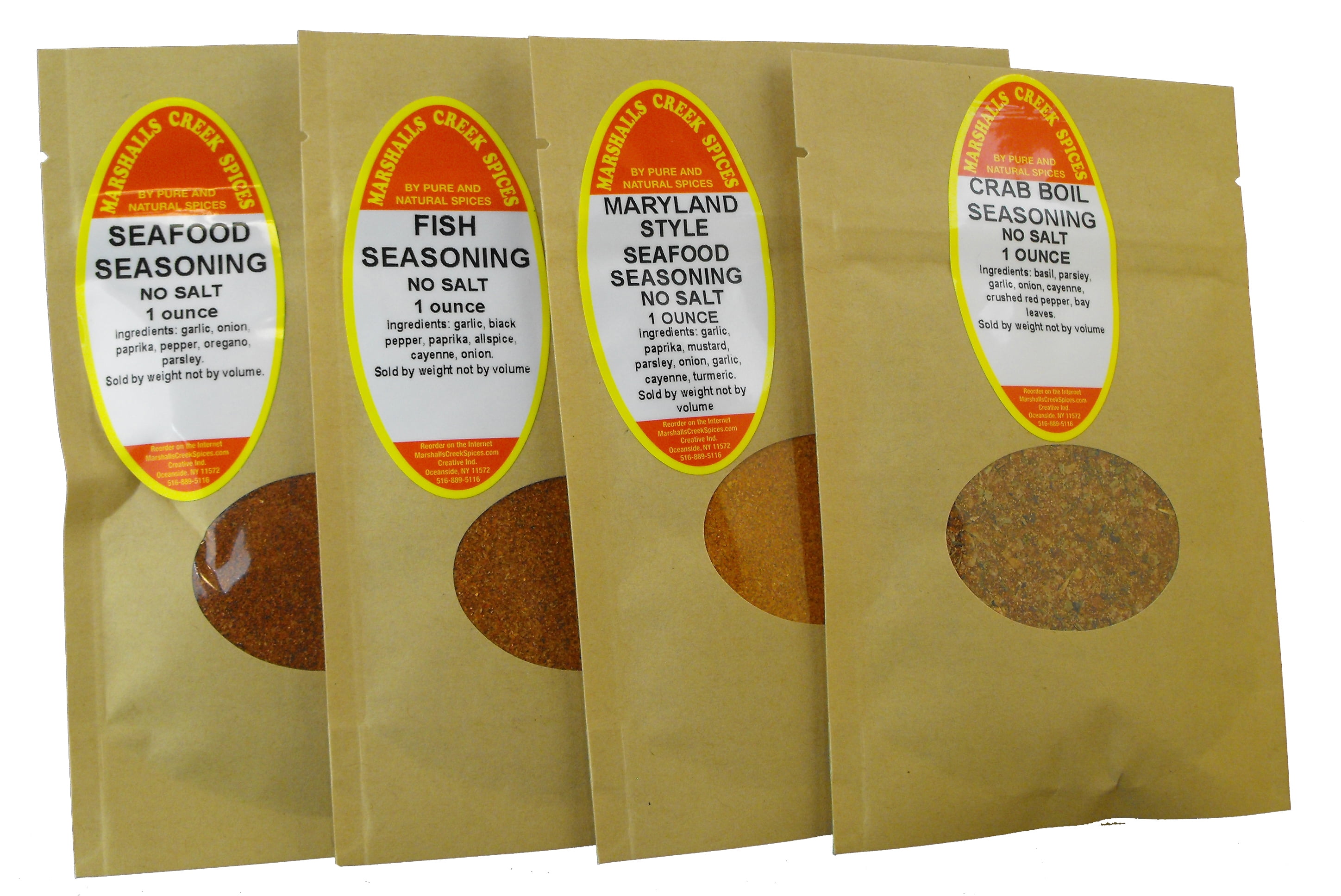 Marshalls Creek Spices Sample Pack - Of The Sea, Fish & Seafood No Salt ...