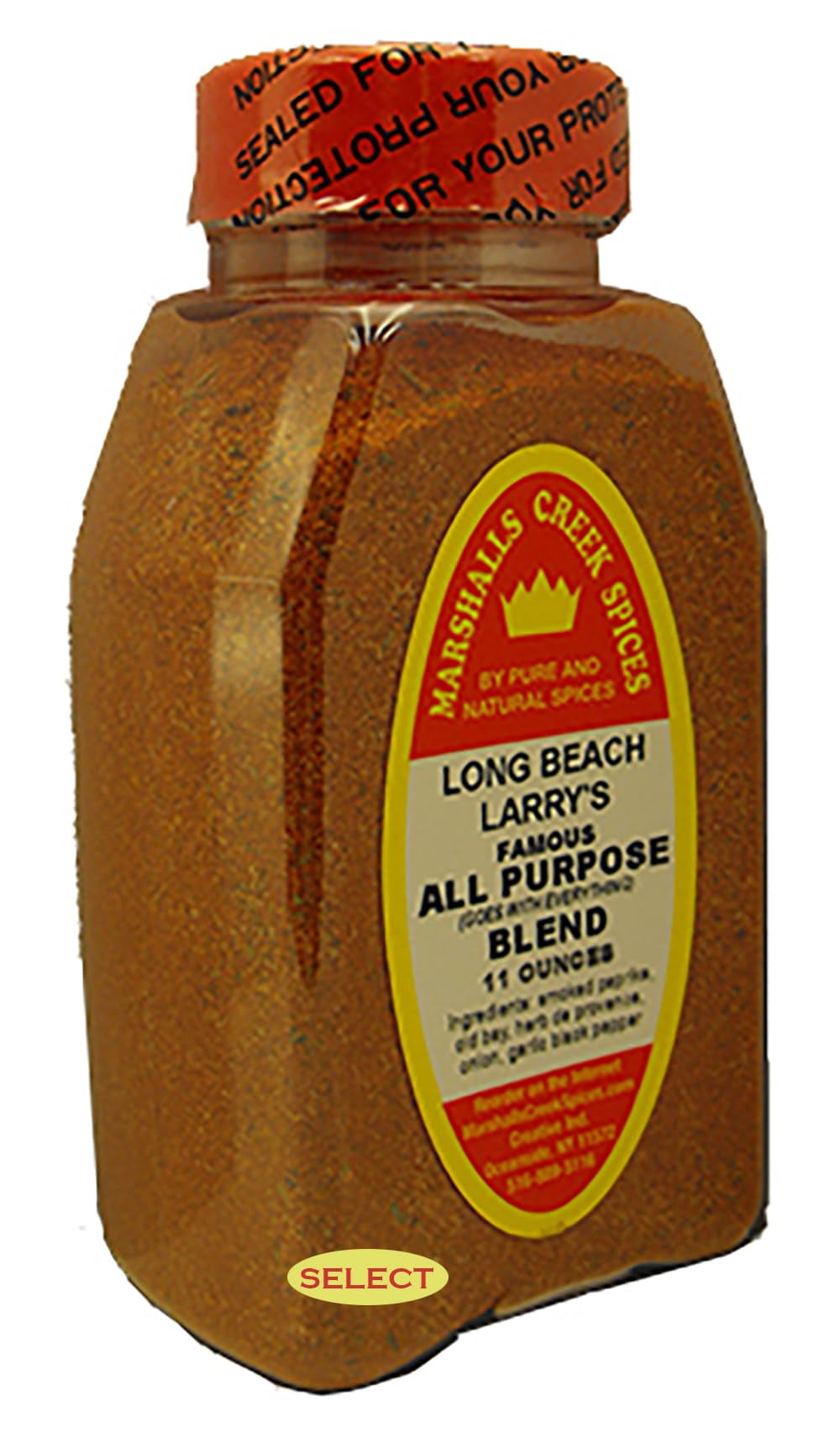 Marshalls Creek Spices, Select LONG BEACH LARRY'S FAMOUS ALL PURPOSE SEASONING NO SALT 11 ounces ...