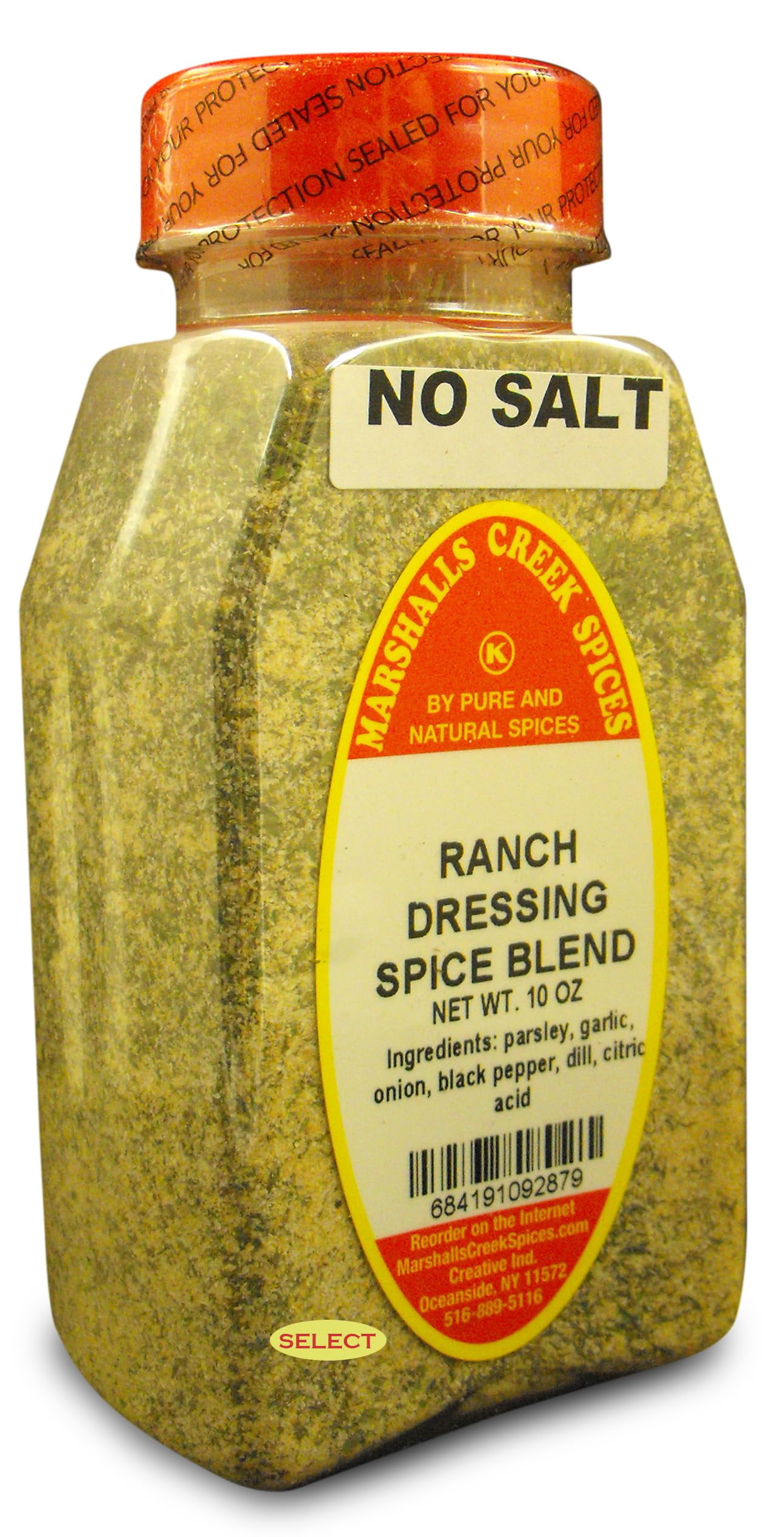 Marshalls Creek Spices, Select RANCH HYZ01 DRESSING SPICE BLEND NO SALT ...