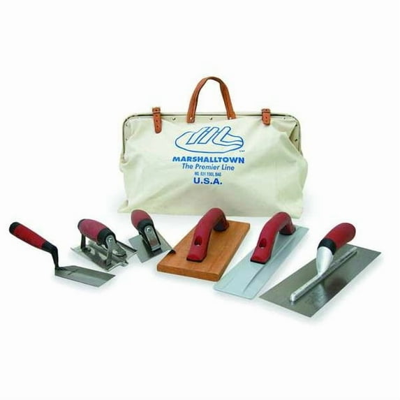 Marshalltown 7 PC Concrete Apprentice Tool Kit, Masonry Cement ...