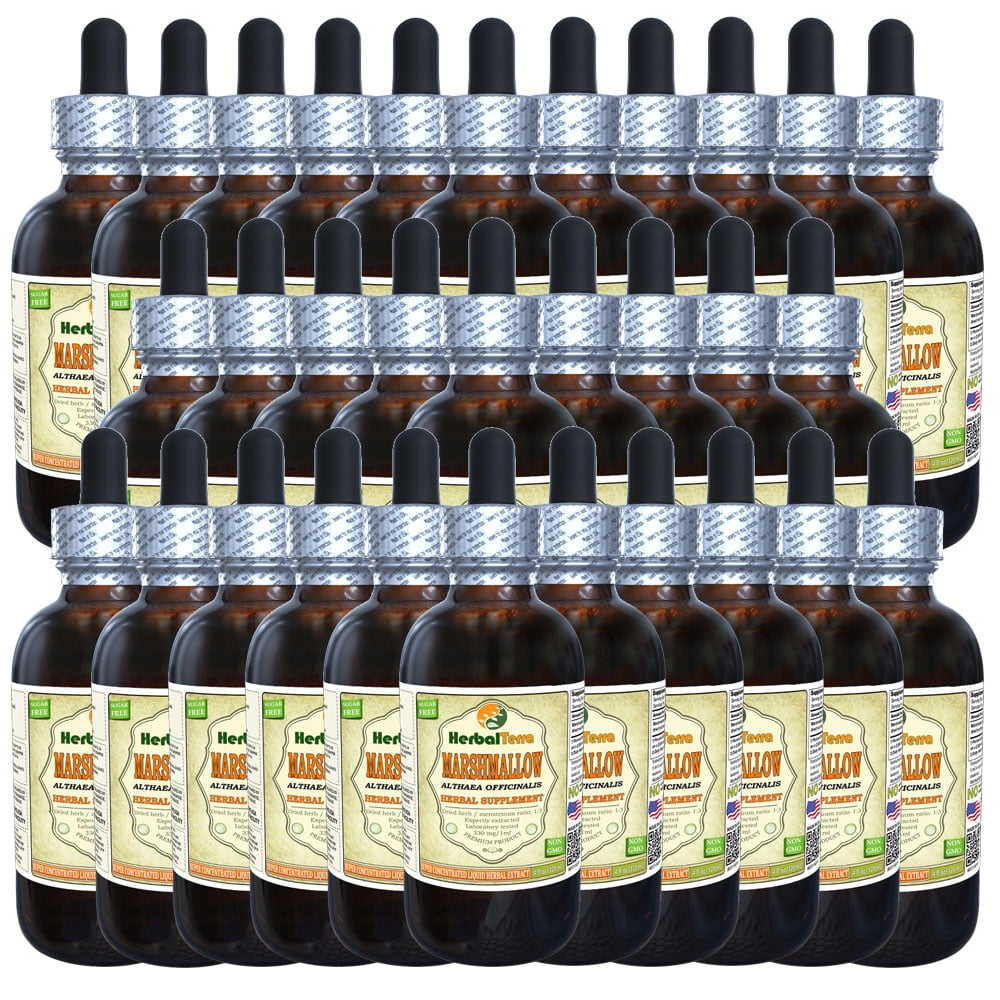 Marshmallow (Althaea Officinalis) Tincture, Organic Dried Root Powder ...