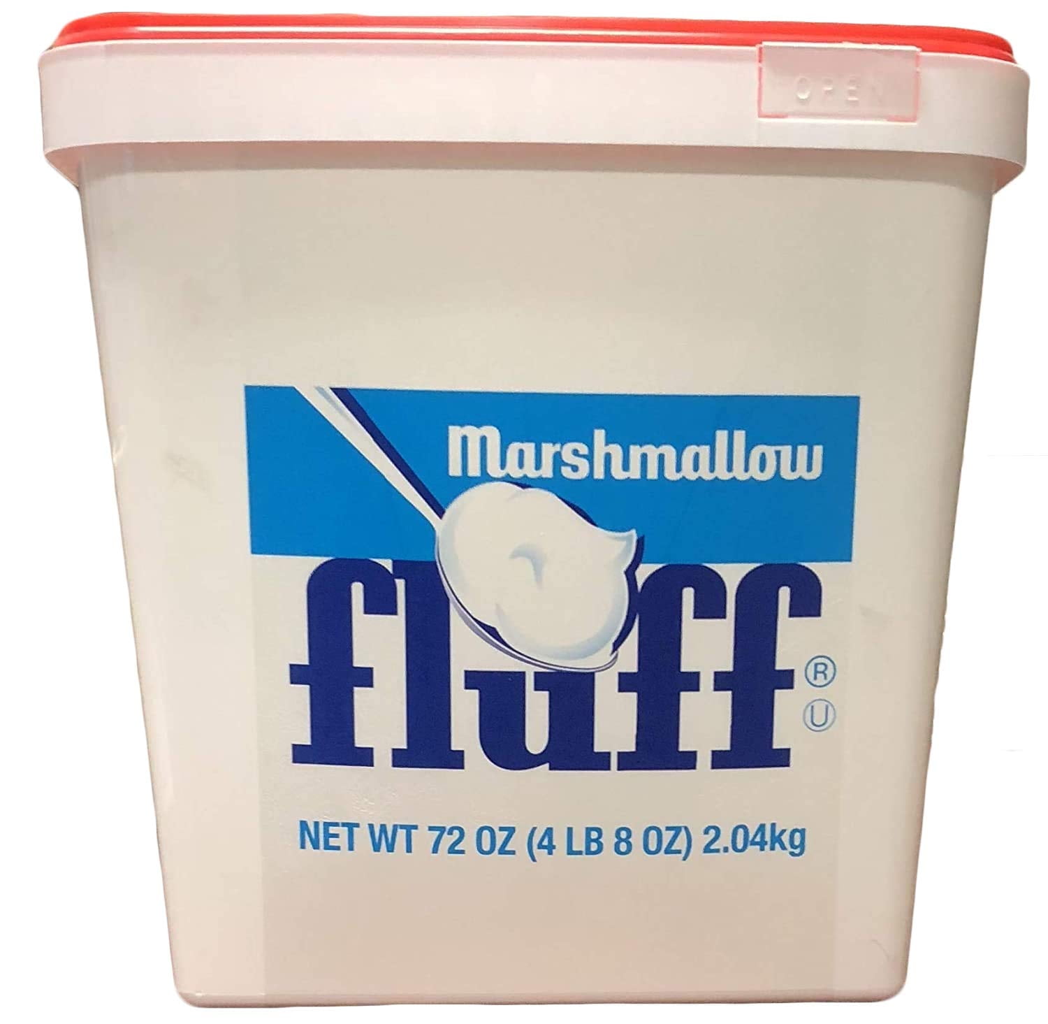 Marshmallow Fluff, Original Marshmallow Spread, 72 oz Resealable Tub ...