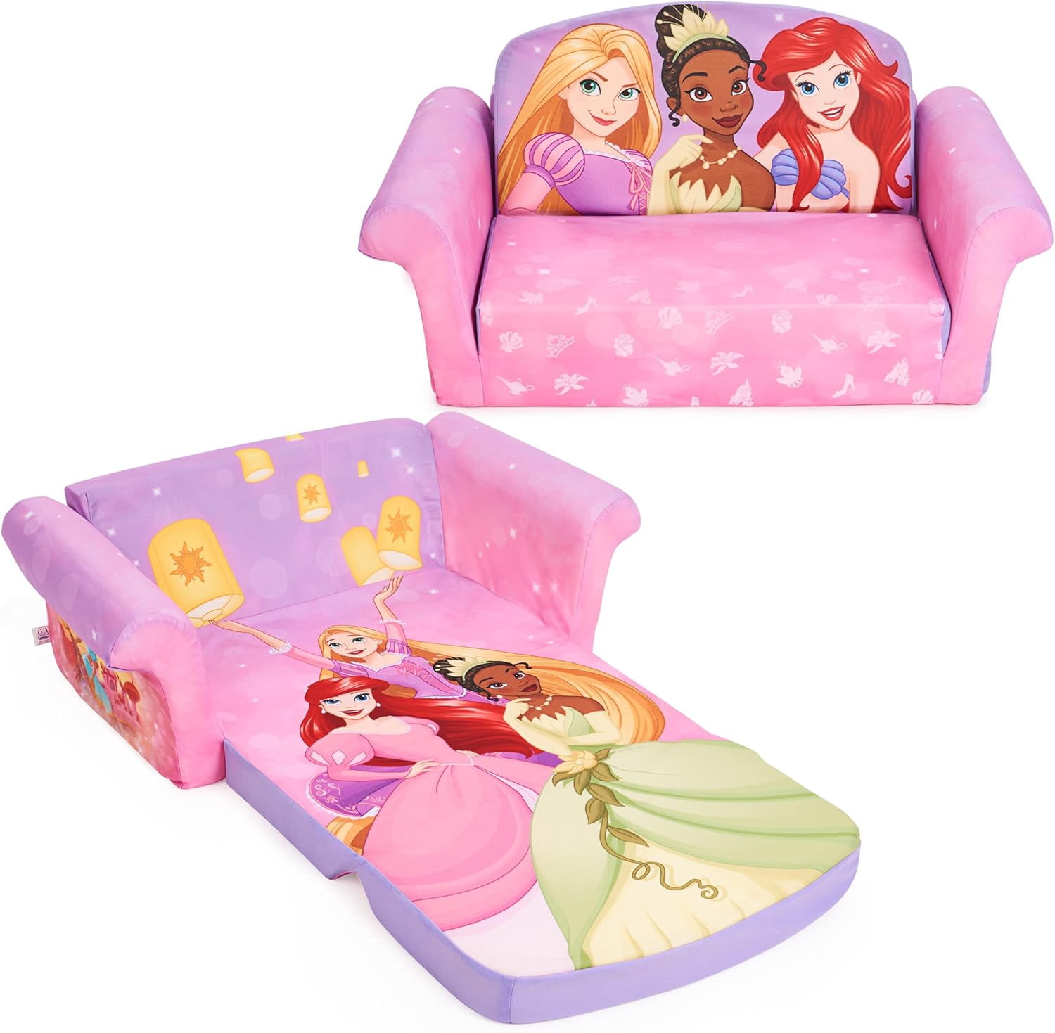 Marshmallow Furniture, Children's 2-in-1 Flip Open Foam Compressed Sofa ...