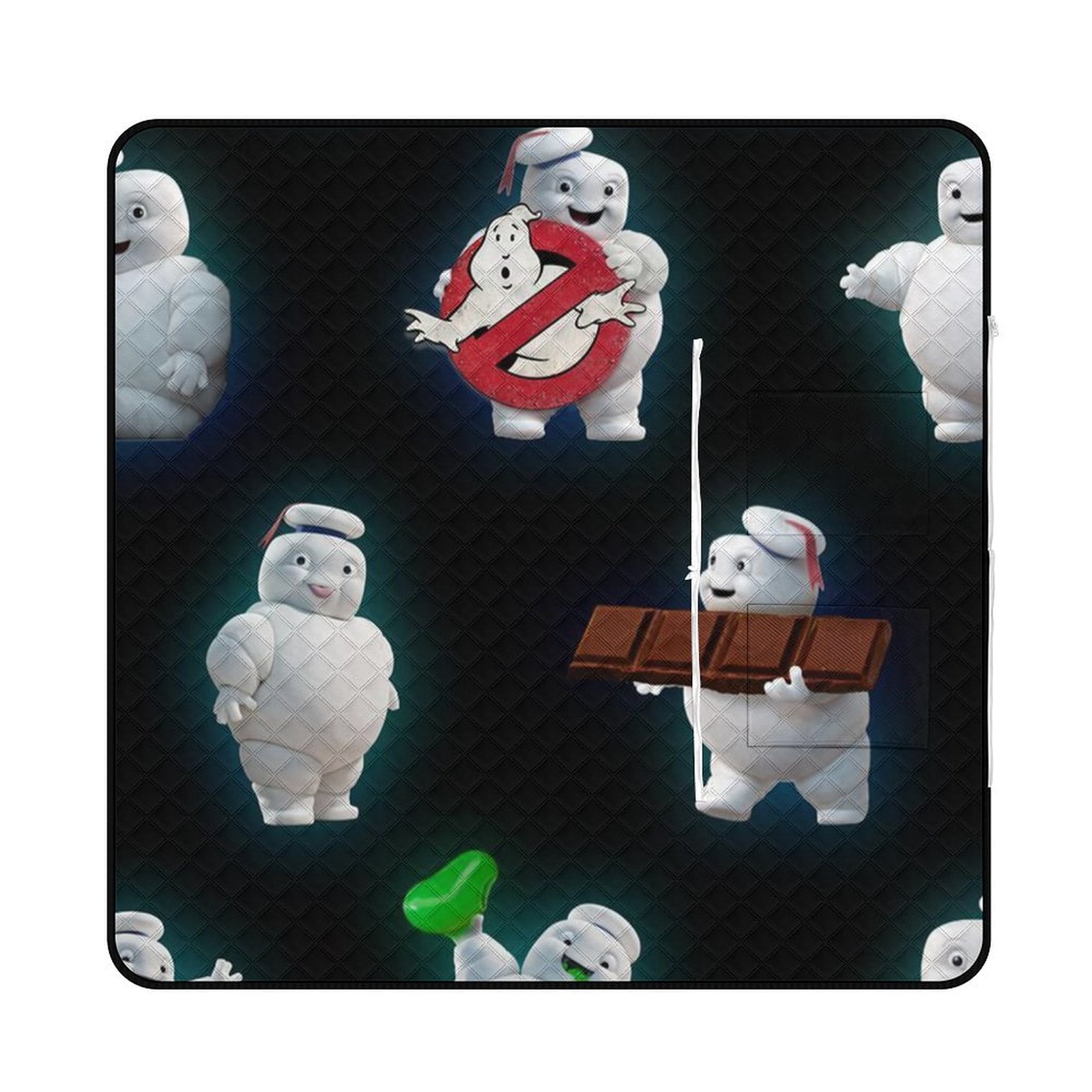 Marshmallow Ghostbusters Picnic Mat Sandproof Waterproof Foldable ...