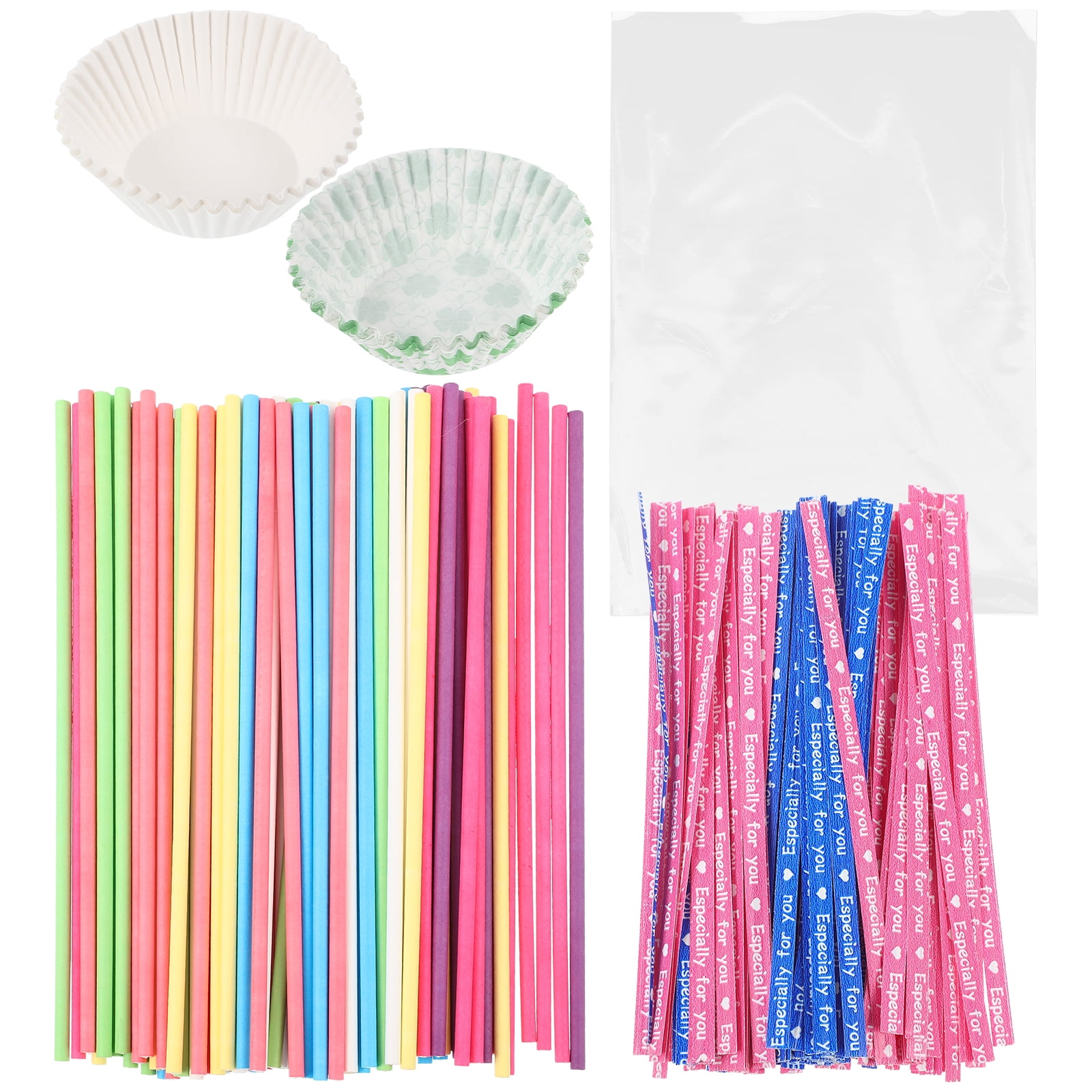 Marshmallow Paper Sticks Candy Lollipop Packing Lollipops Treat Bags ...