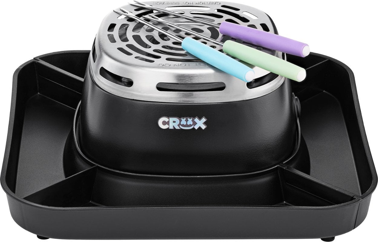 CRUX Flameless Electric S'mores Maker, Portable Indoor Campfire Cooker ...
