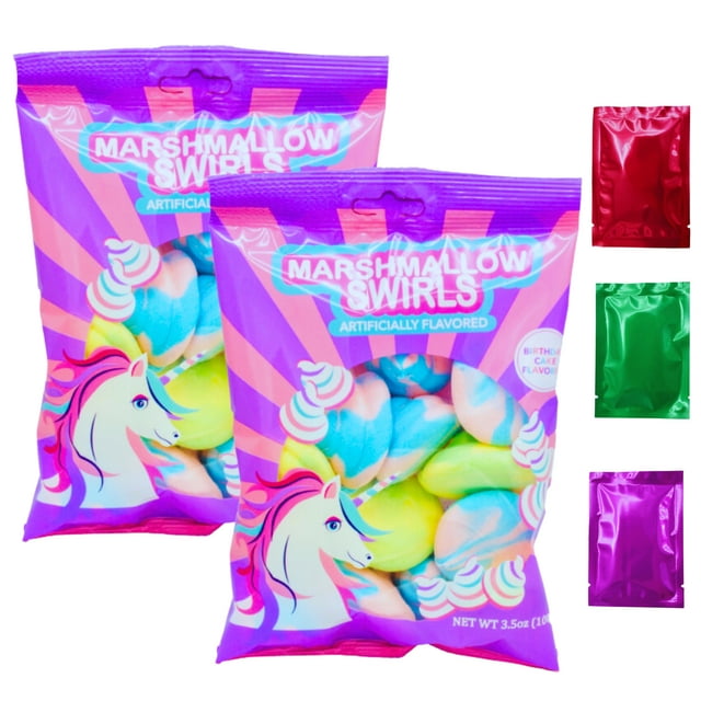 Marshmallow Swirls Candy, 3.5oz (Pack of 2) Artificially Flavored ...
