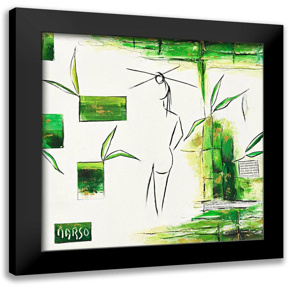 Marso 15x15 Black Modern Framed Museum Art Print Titled - Zen - Walmart.com