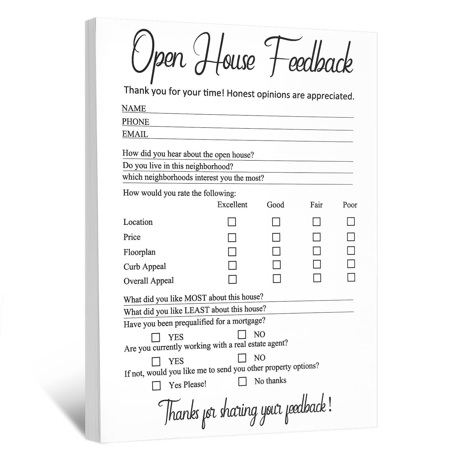 Marspark 150 Piece Real HMF23 Estate Signs - Open House Supplies ...