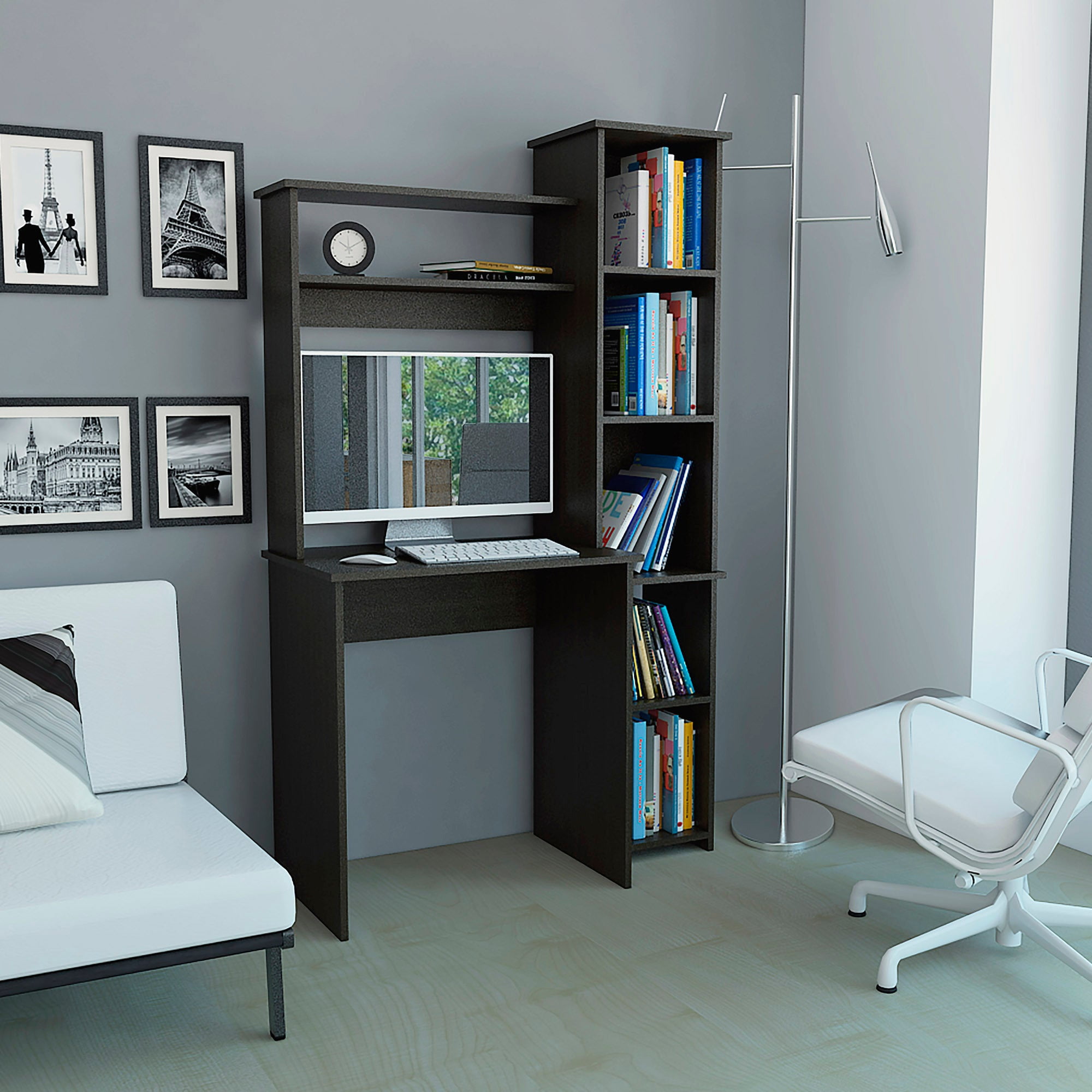 Marston Bookshelf Writing Desk - Walmart.com