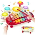 Marstone Baby Toys for 1 Year Old Birthday Gift, 5 in 1 Musical Toys ...