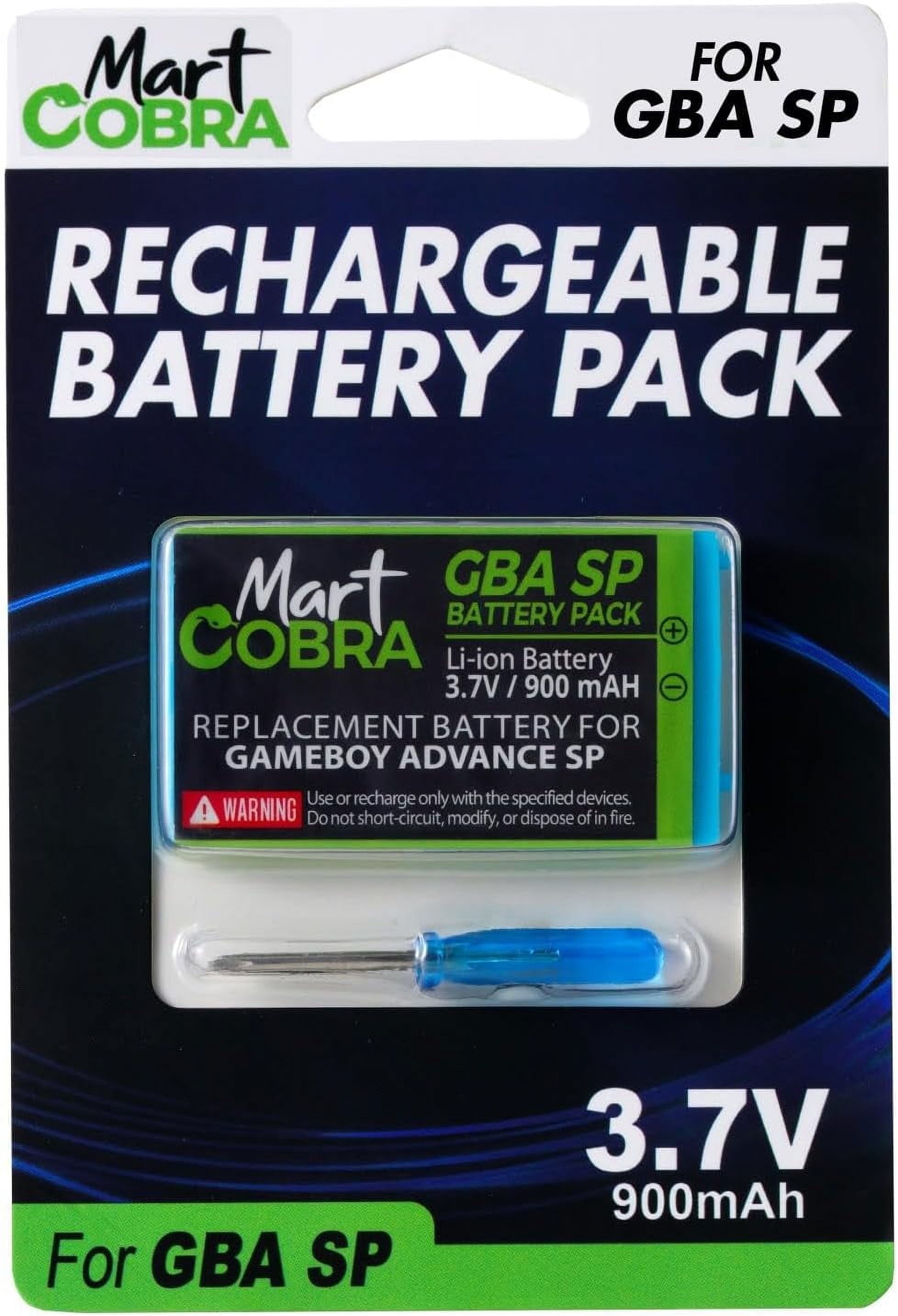 Mart Cobra Gameboy Advance SP Battery Pack (Rechargeable) with ...