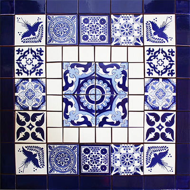 Martel Mexican Tile Set Backsplash Mural - Walmart.com