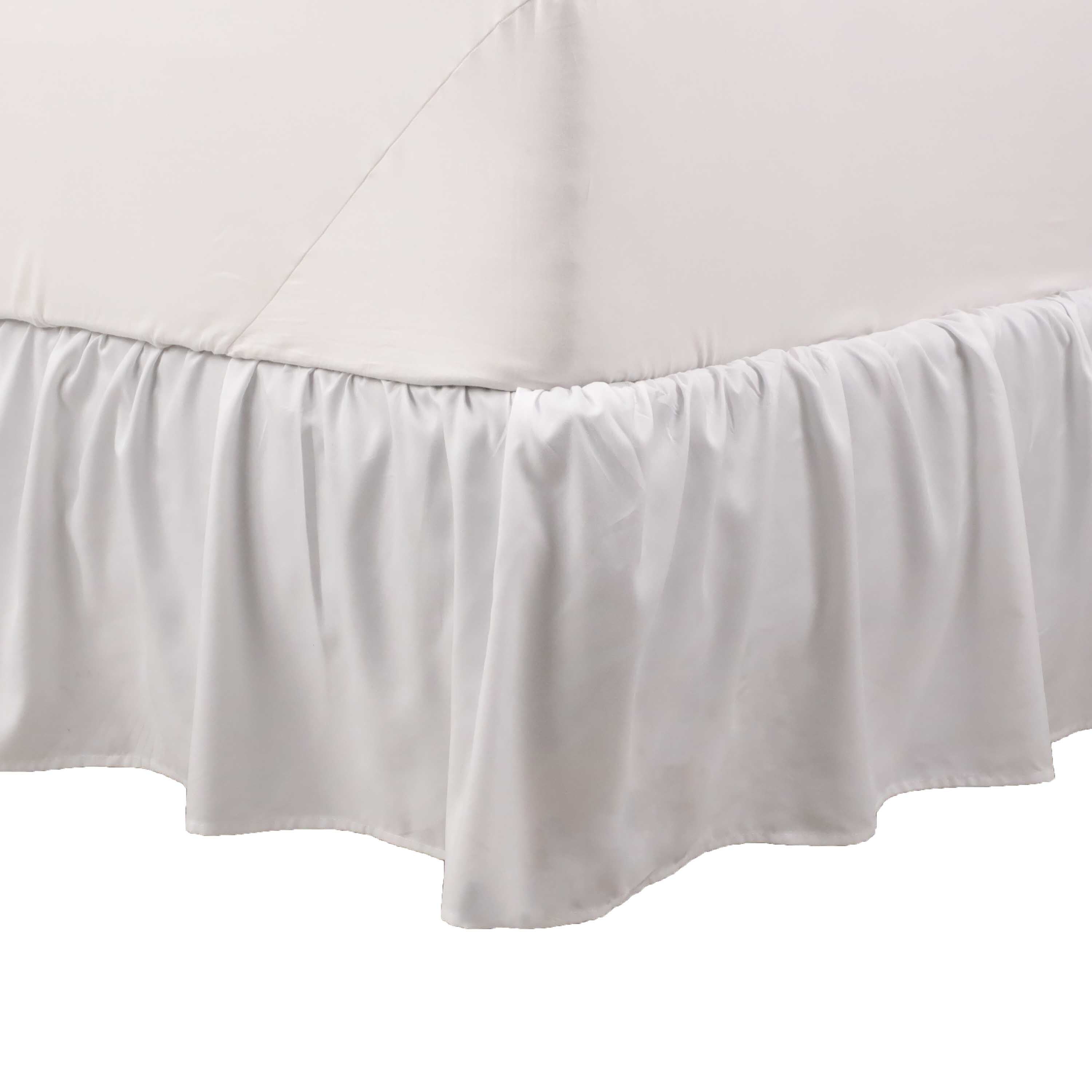 Martex Queen Size Bed Skirt - 100% Brushed Microfiber Dust Ruffle ...