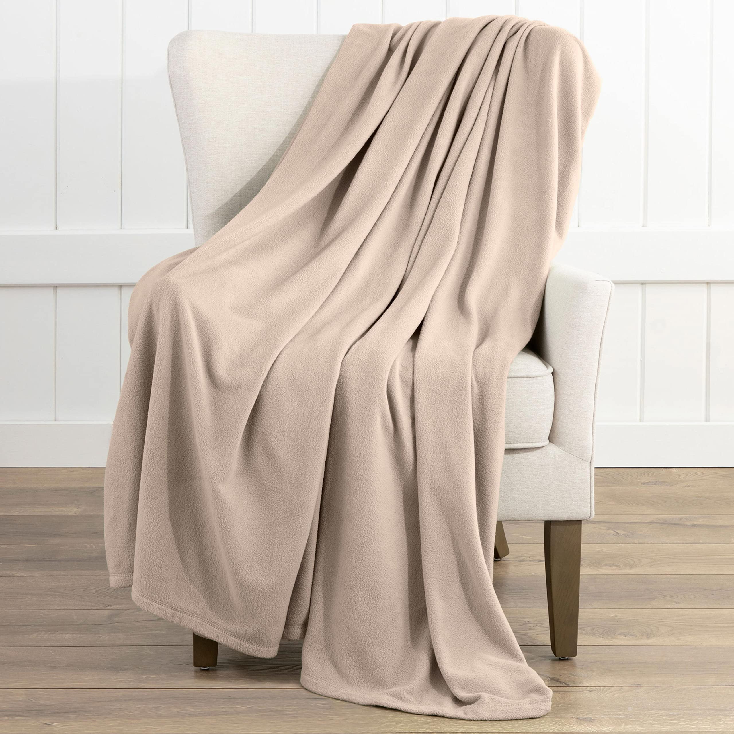 Martex 1B06849 Super Soft Fleece Lightweight Reversible Cozy Warm Sofa ...