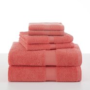 SPRINGFIELD LINEN 6 Piece Set Bath Towel Towel Blue 2 Bath Towel, 2 ...