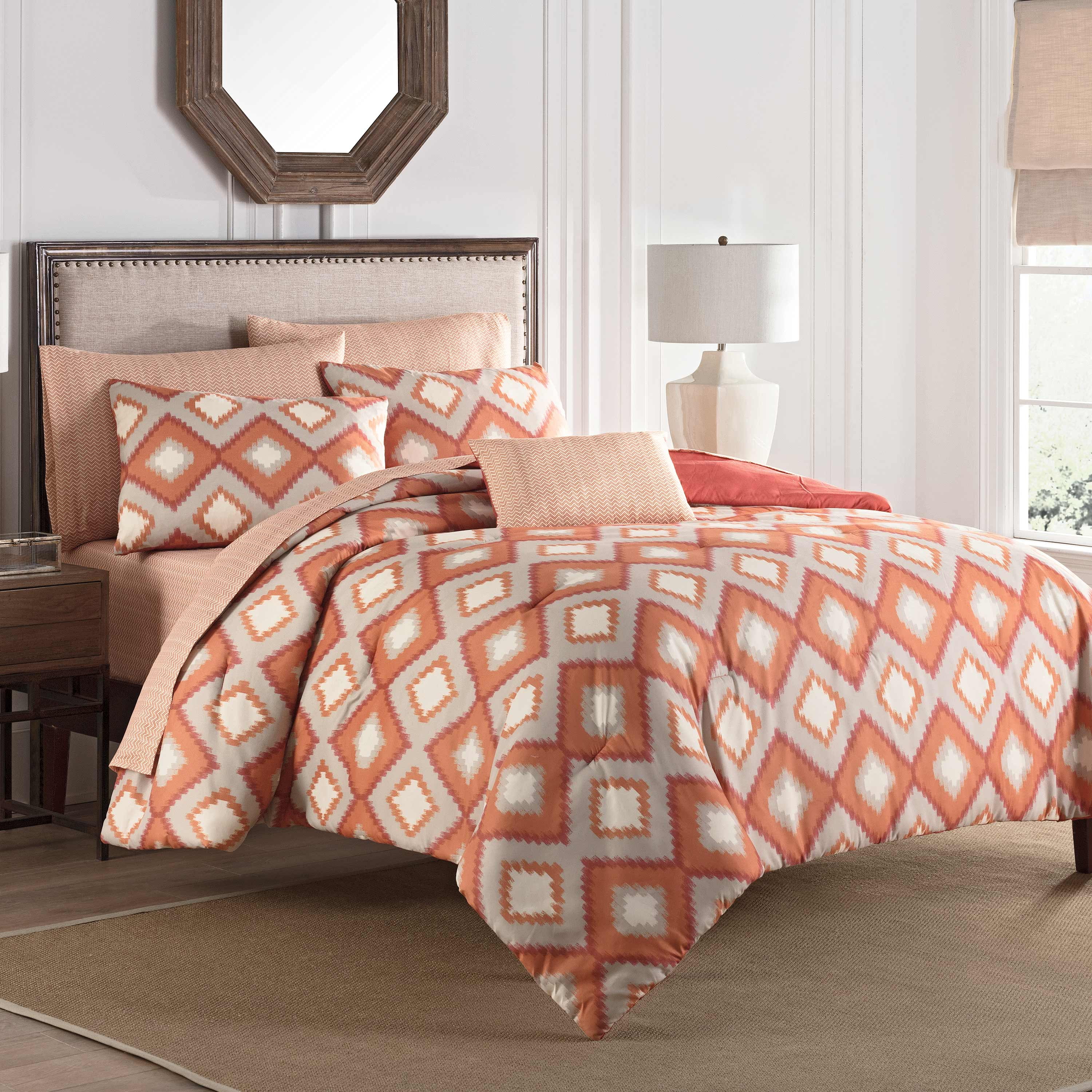 Martex Argan Twin Comforter Set - Reversible Bed-in-a-Bag - Walmart.com