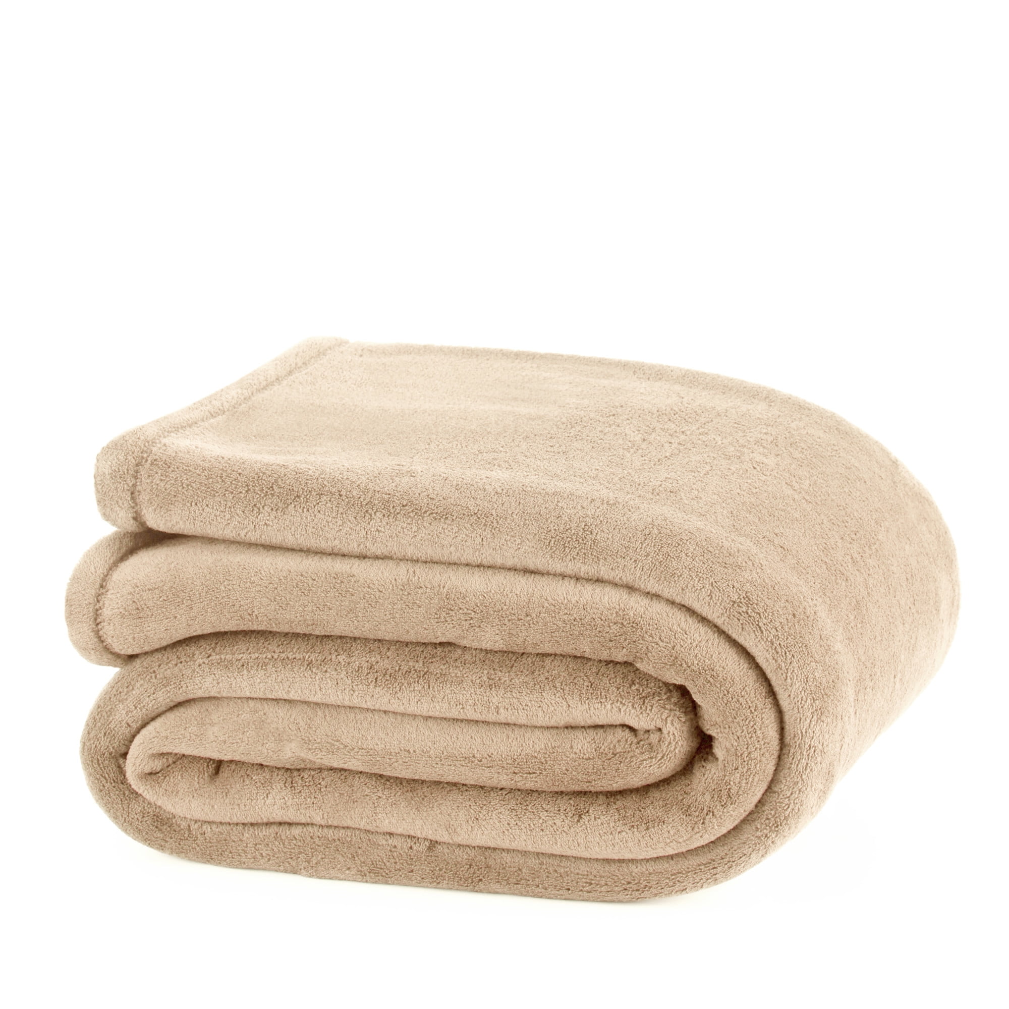Martex Beige Polyester Plush Bed Blanket, Full - Walmart.com
