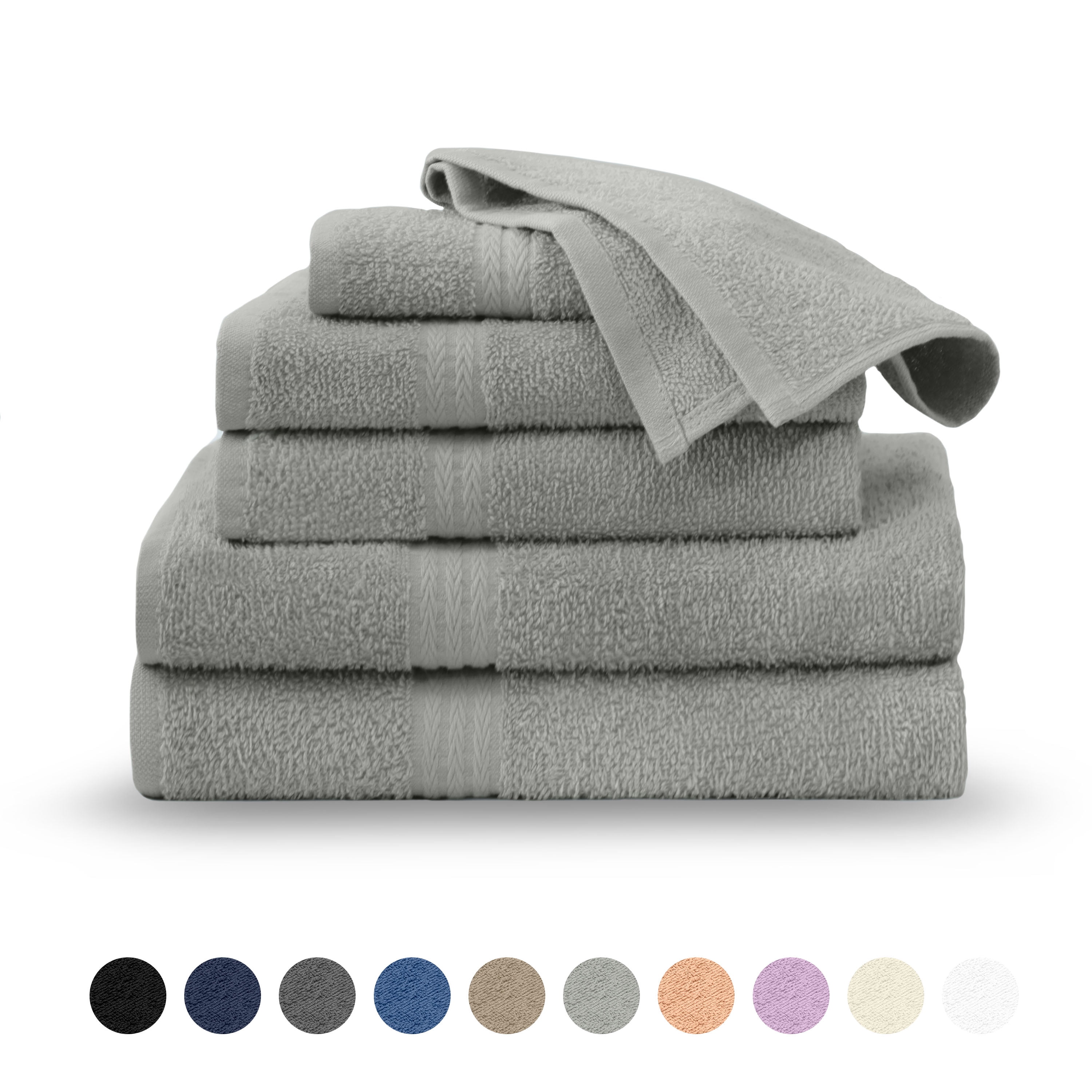 Martex Easy Living 6-Piece Cotton Towel Set, Soft & Quick-Dry Towels ...