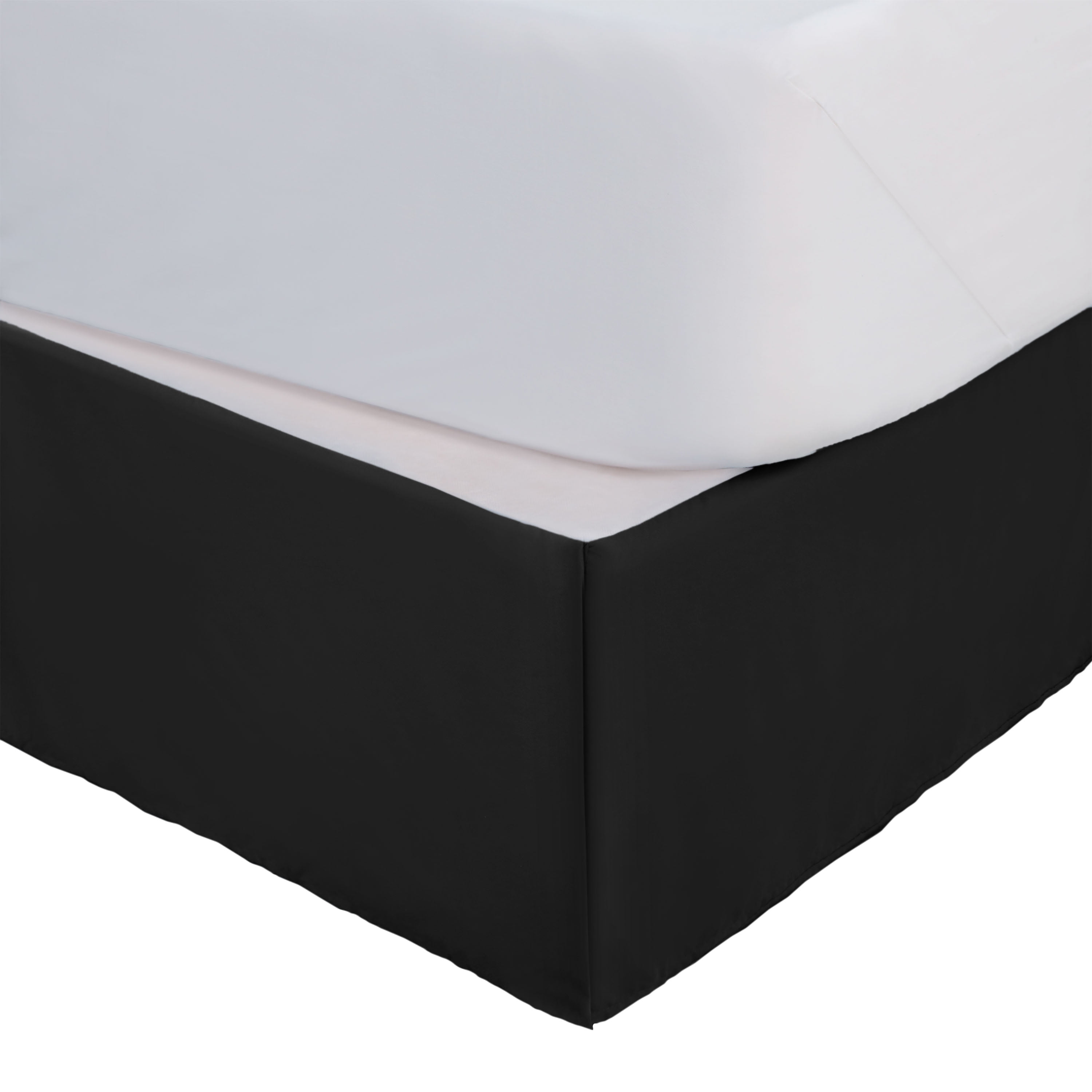 Martex King Bed Skirt | Inverted Pleat Microfiber | 15" Drop Easy Care ...